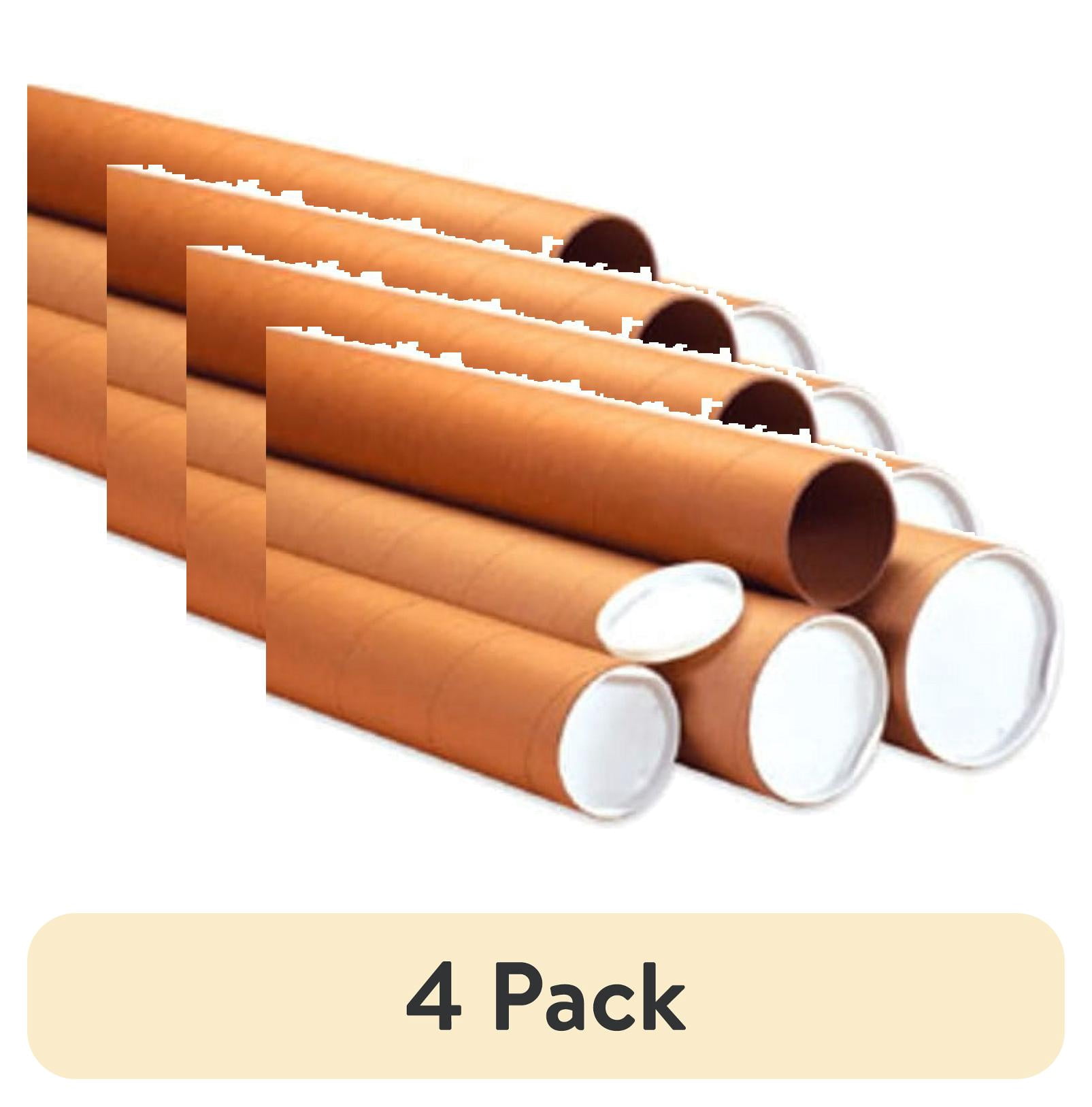 (4 pack) Office Depot® Brand Heavy-Duty Kraft Mailing Tubes, 4" x 24 ...