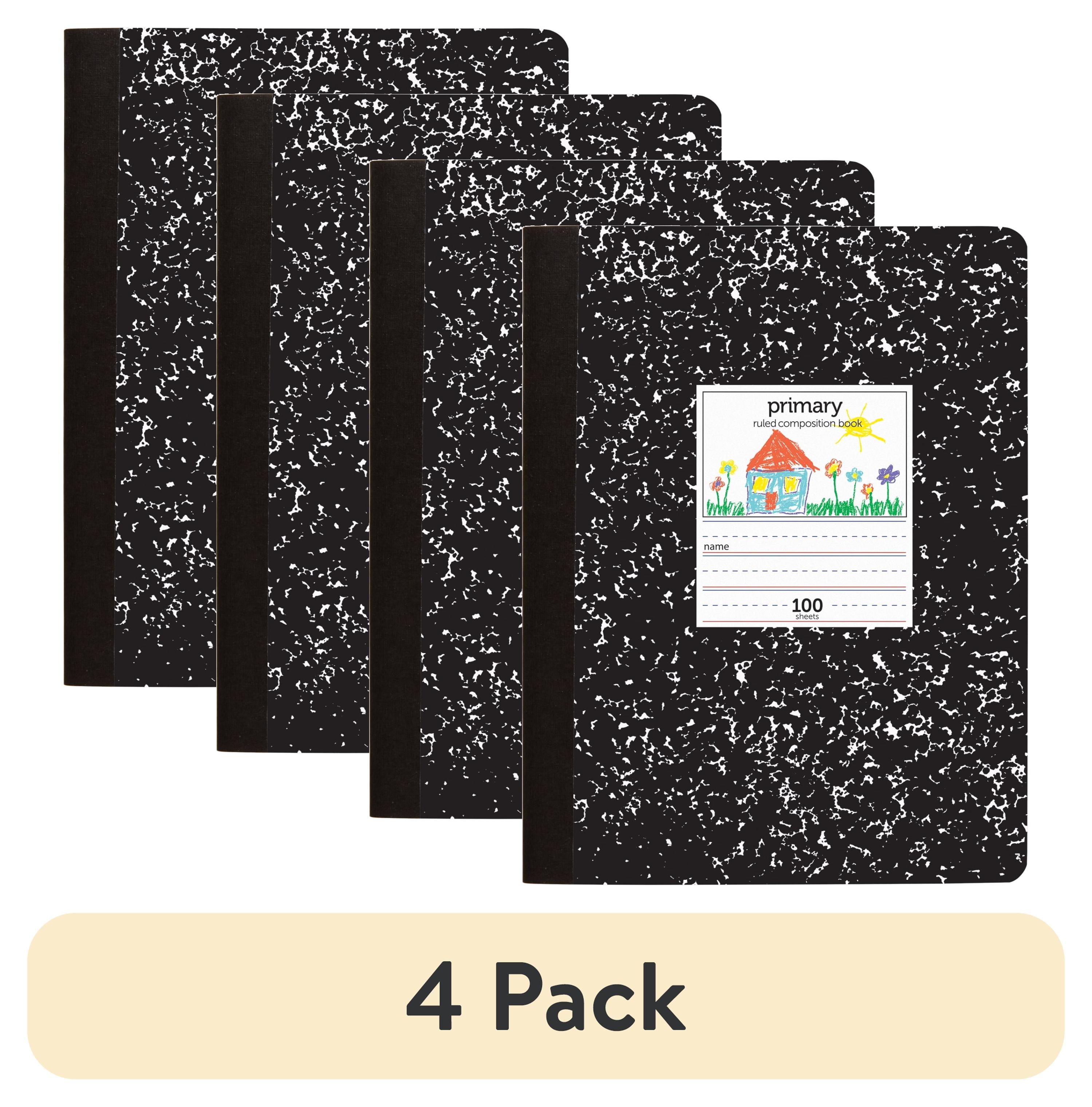 (4 pack) Office Depot Primary Marble Composition Book, 7 1/2in x 9 3 ...