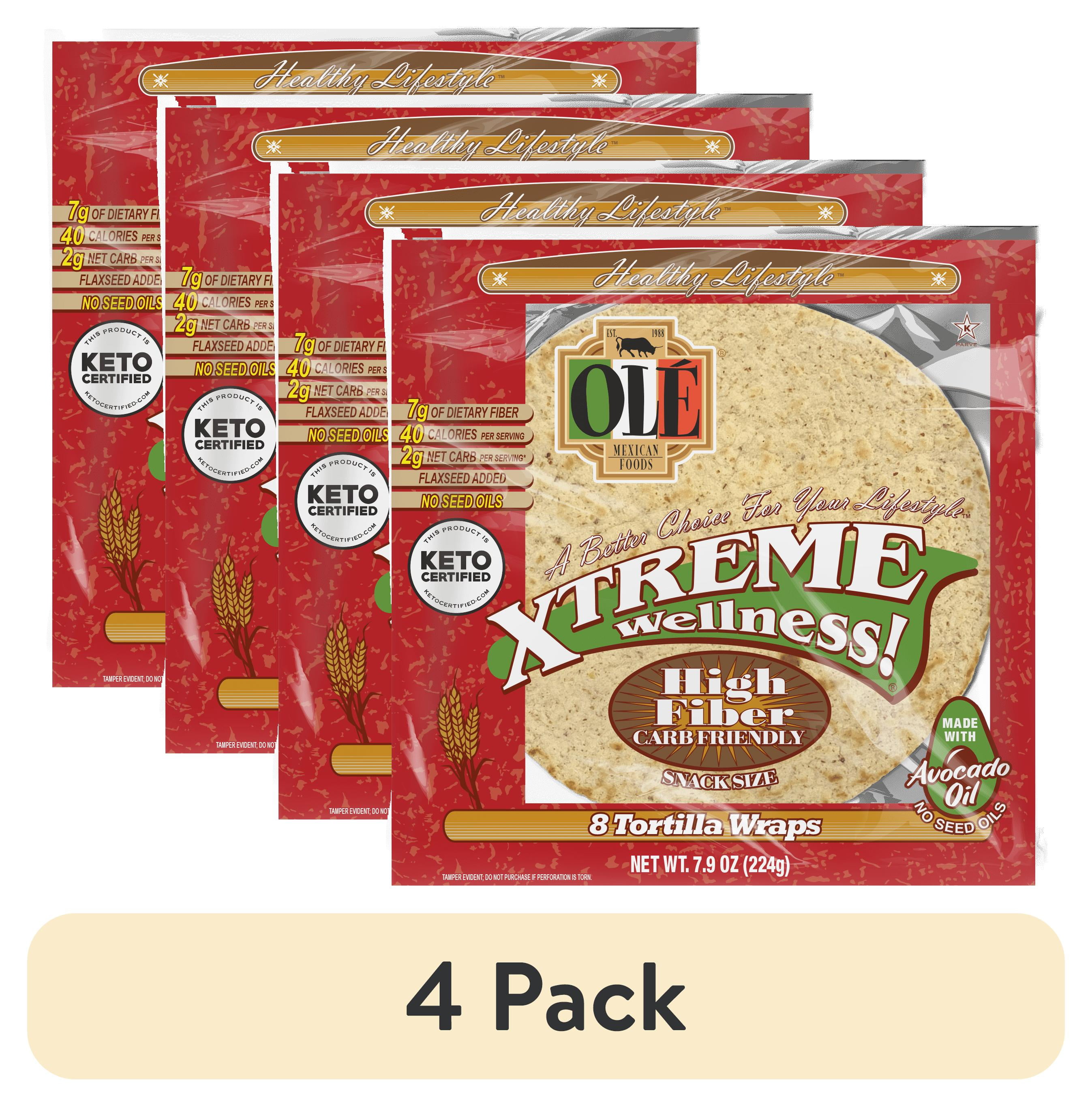 (4 pack) Olé Mexican Foods Xtreme Wellness High Fiber Keto Certified ...