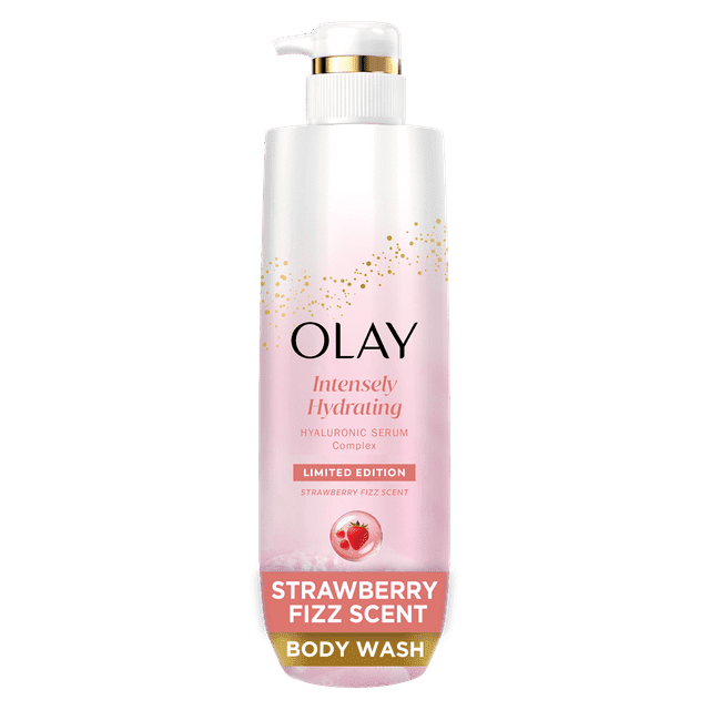 (4 pack) Olay Intensely Hydrating Body Wash with Hyaluronic Serum ...