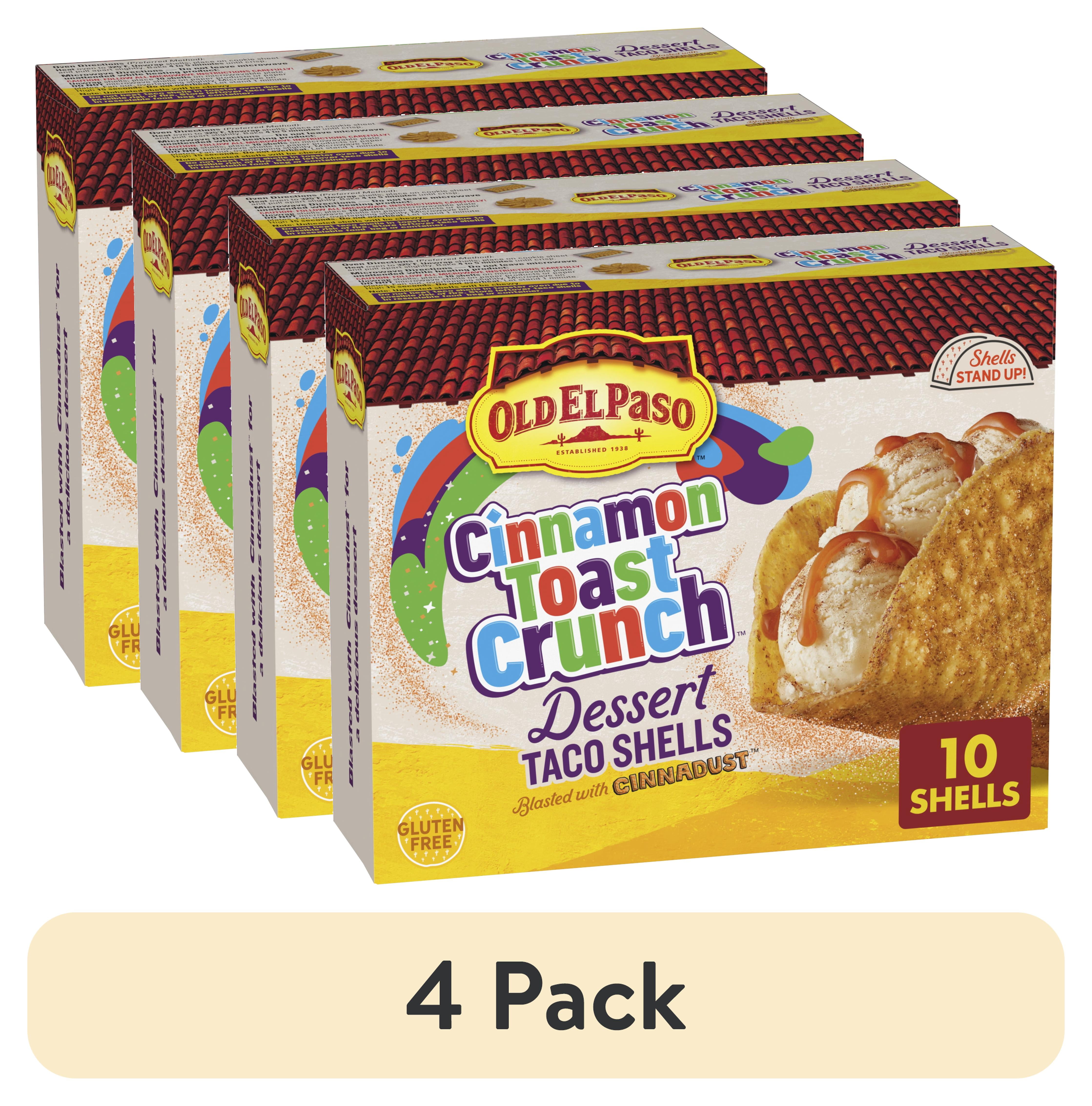 (4 pack) Old El Paso Stand 'N Stuff Cinnamon Toast Crunch Dessert Taco ...