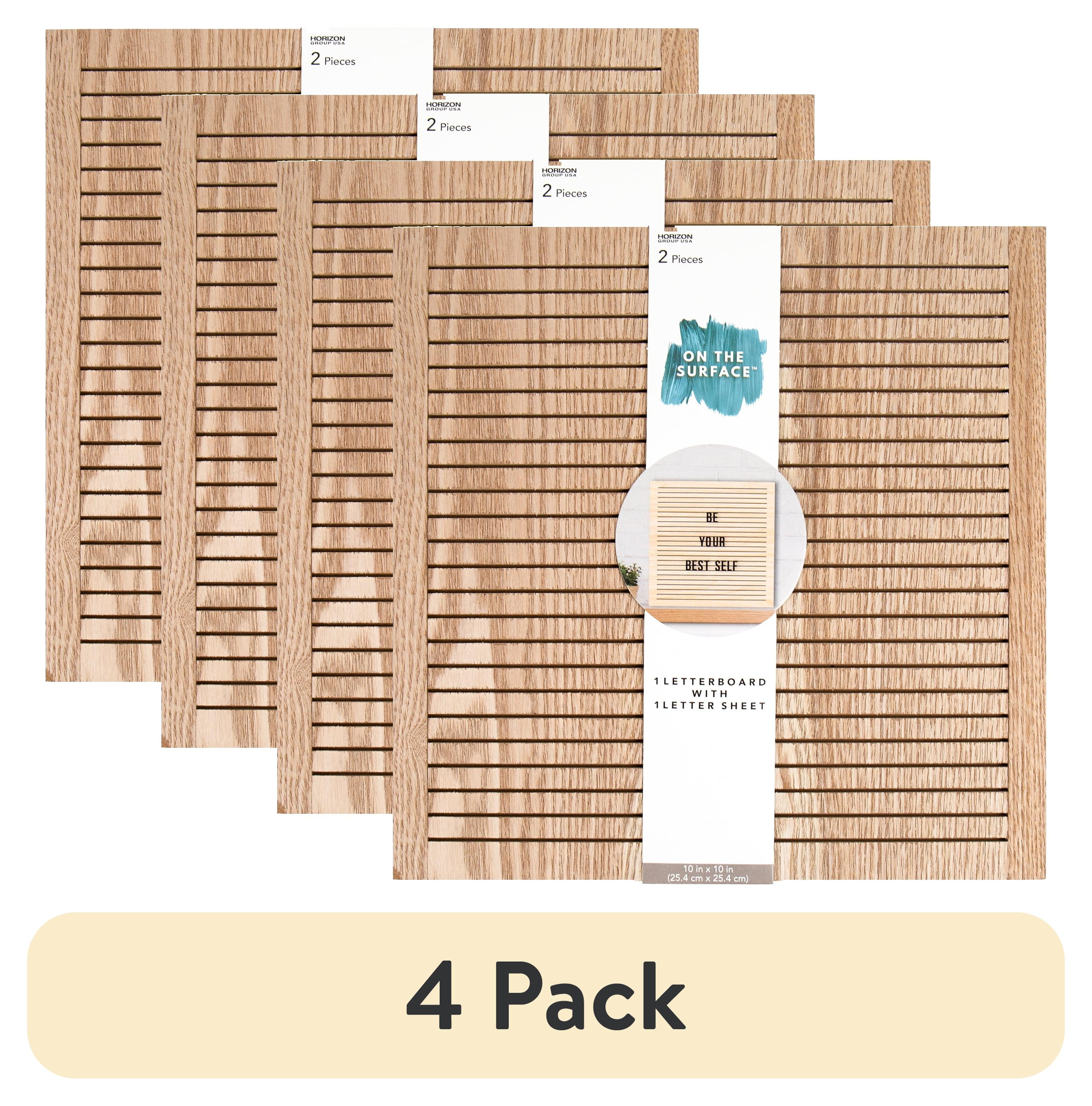 (4 pack) On the Surface Letter Board with Peg Letters, Wooden Letter ...