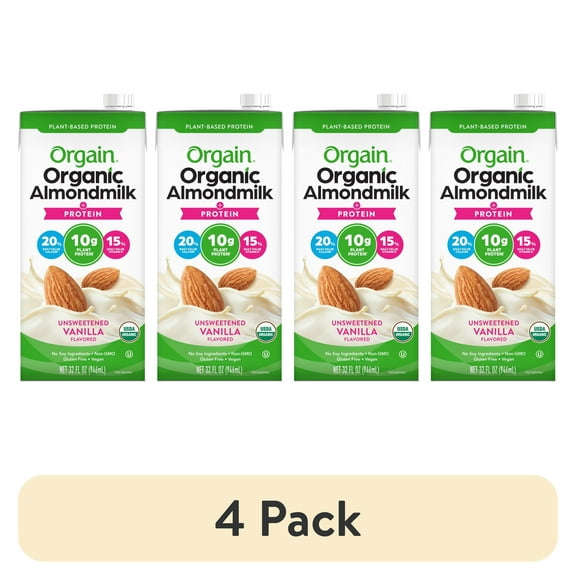 Kiki Milk Organic Plant-Based Milk, Unsweetened , 32 fl oz (946 ml ...