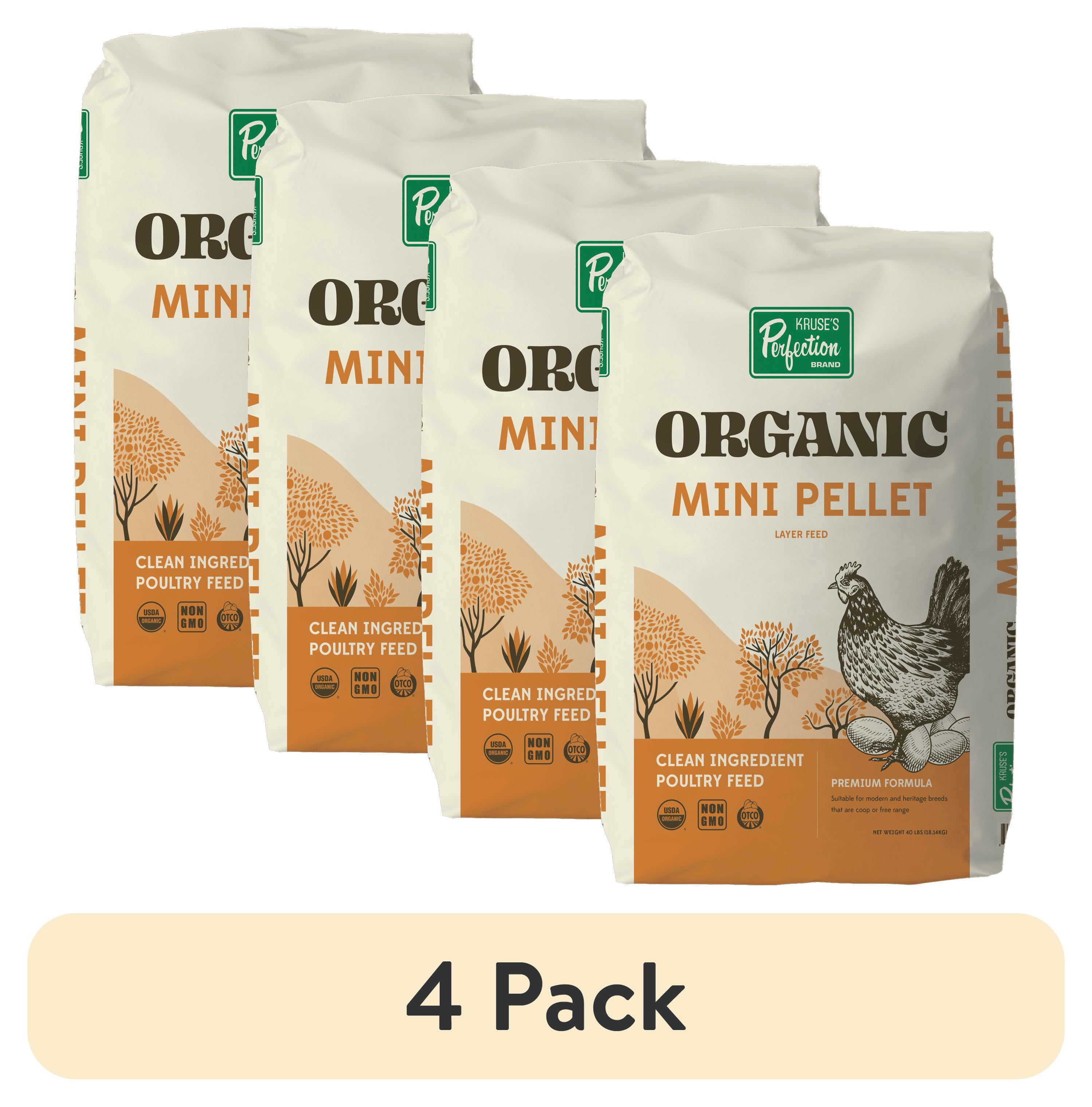 (4 pack) Organic Mini Pellet Layer Feed - Walmart.com