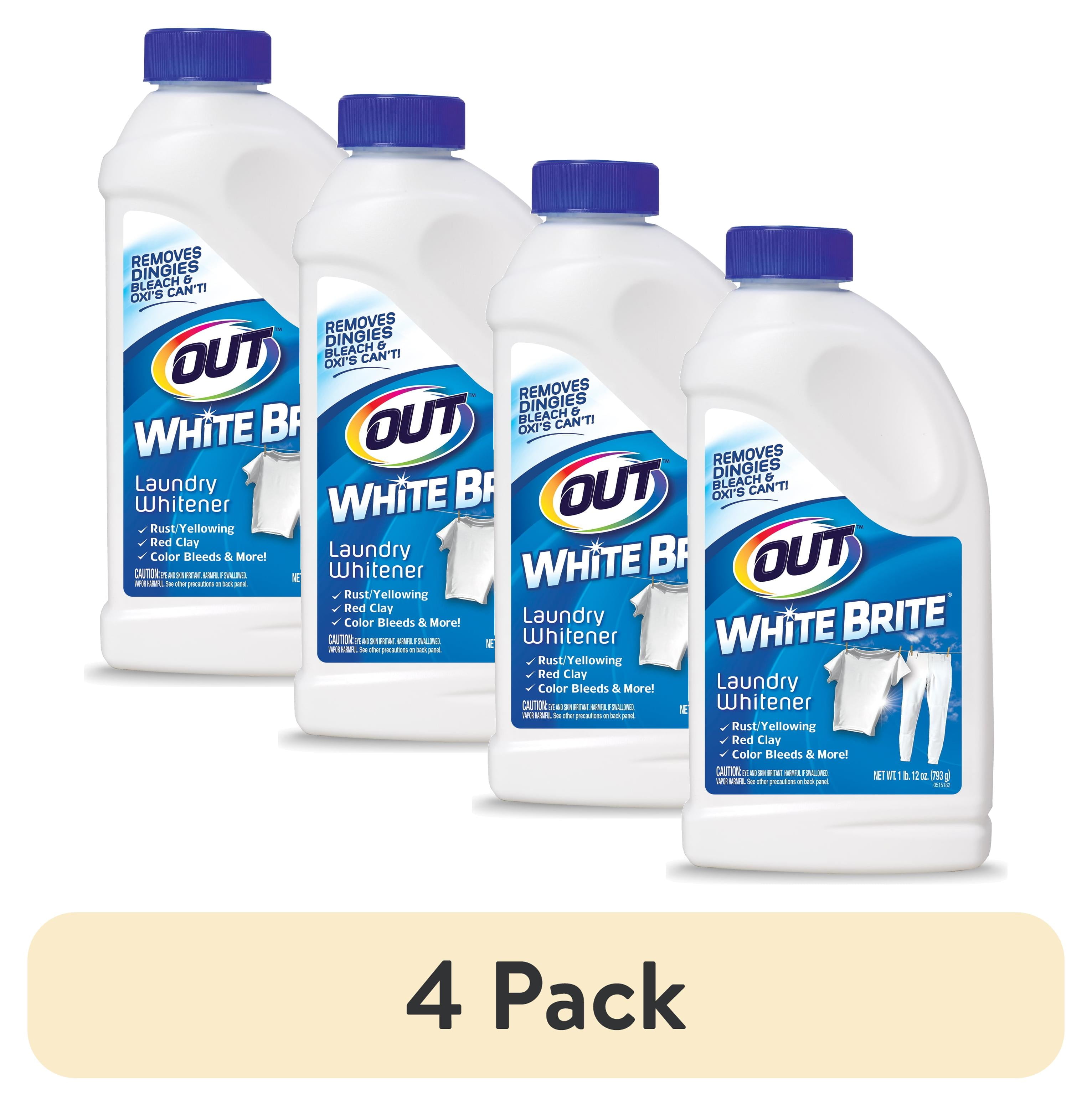 (4 pack) Out White Brite Laundry Whitener, 28 Ounces - Walmart.com