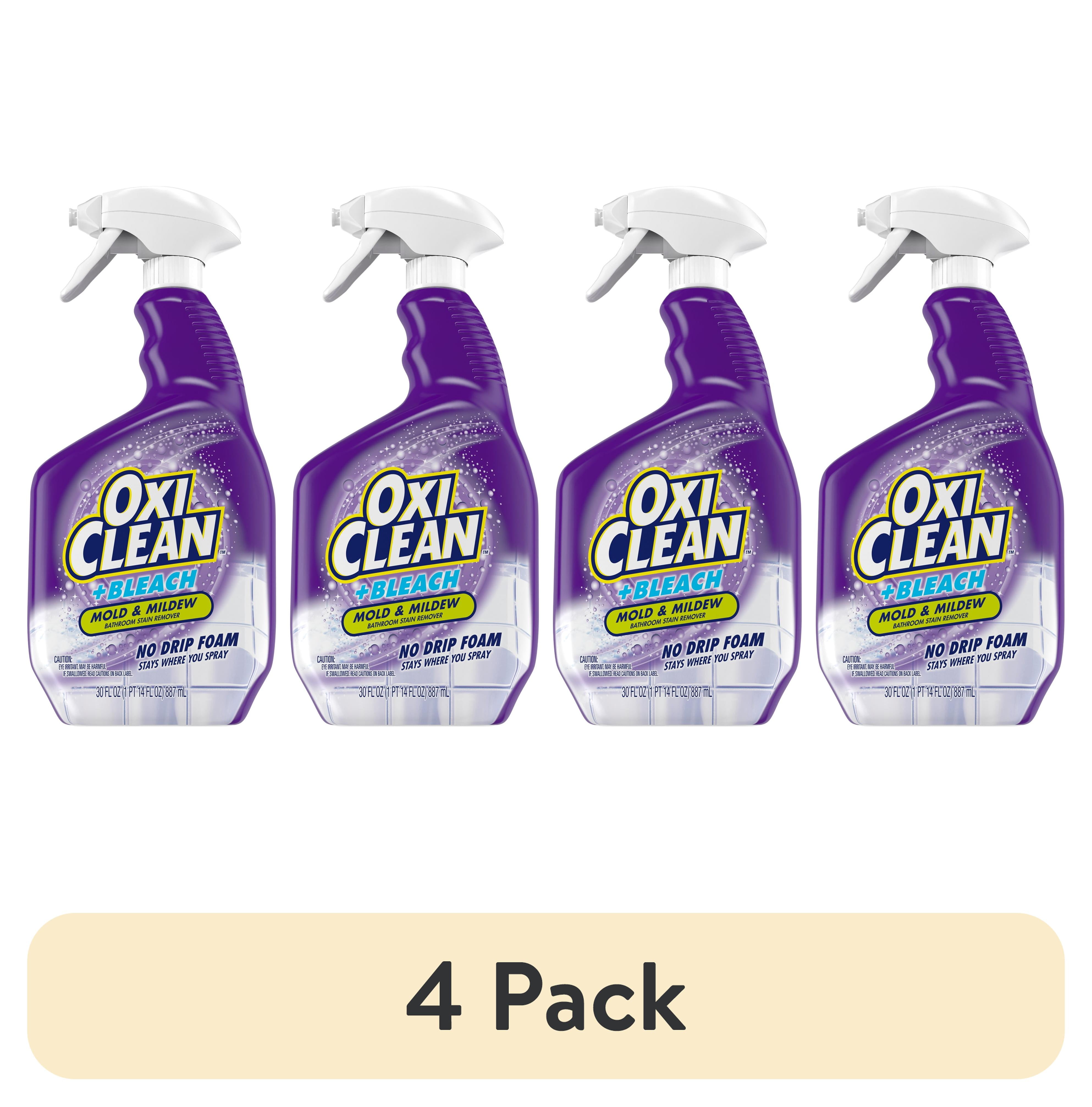 (4 pack) OxiClean Plus Bleach, No Drip Foam, Mold & Mildew Bathroom ...