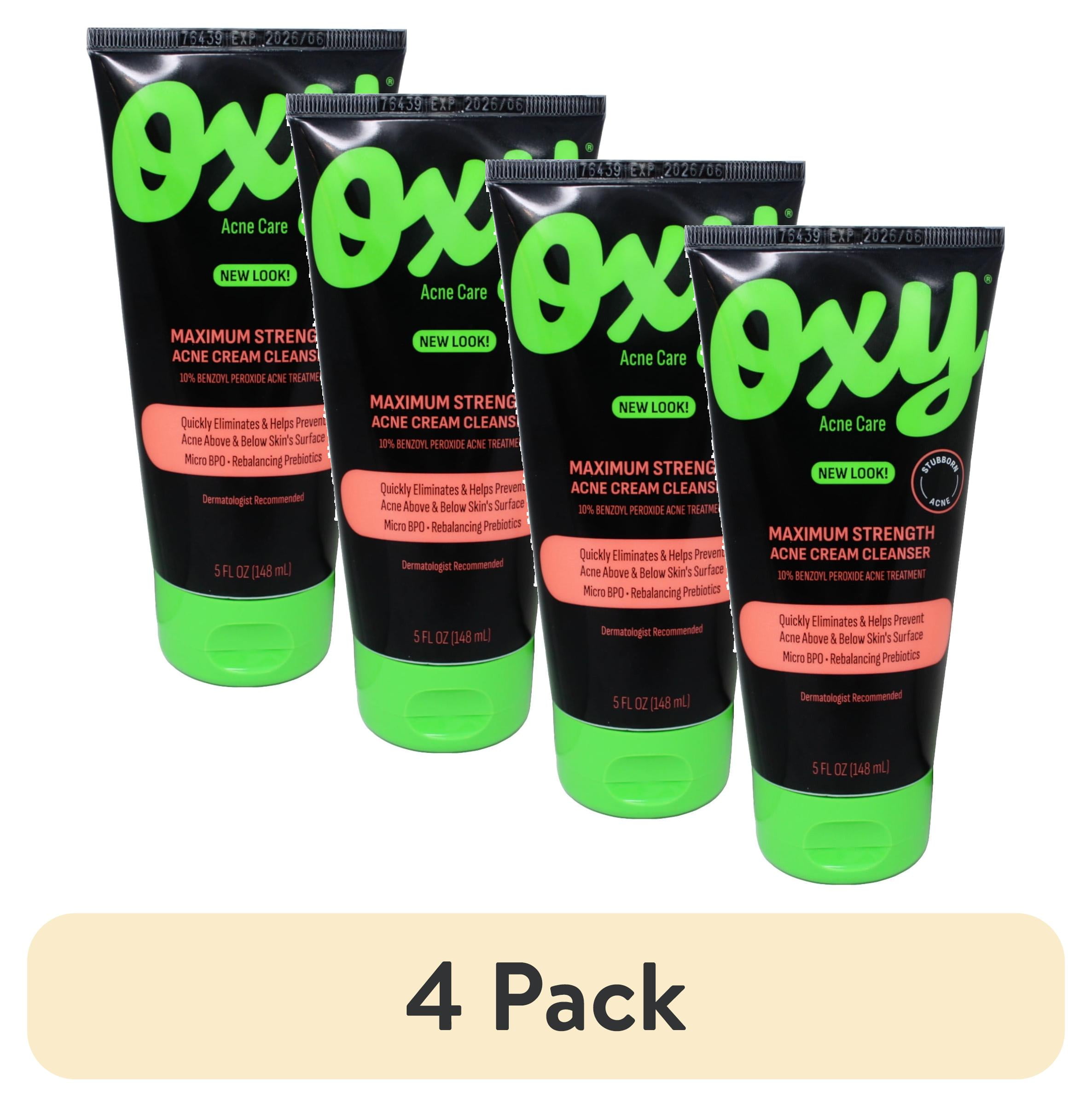 (4 pack) Oxy Acne Medication Face Wash - Maximum Action with Maximum ...