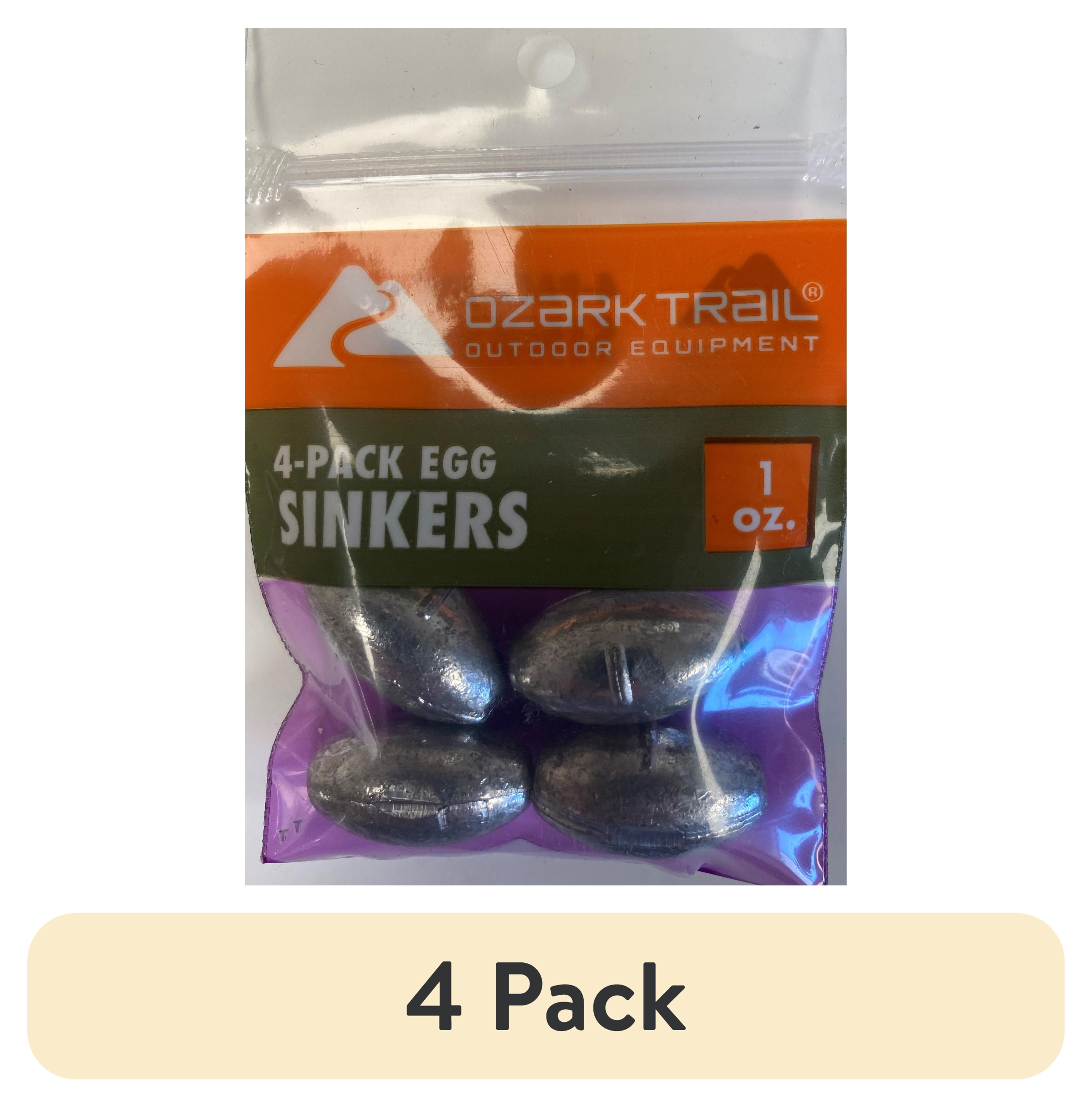 Ozark Trail Heavy Lead Egg Sinkers 1 Oz., 4 Pack, Ideal for Bait ...