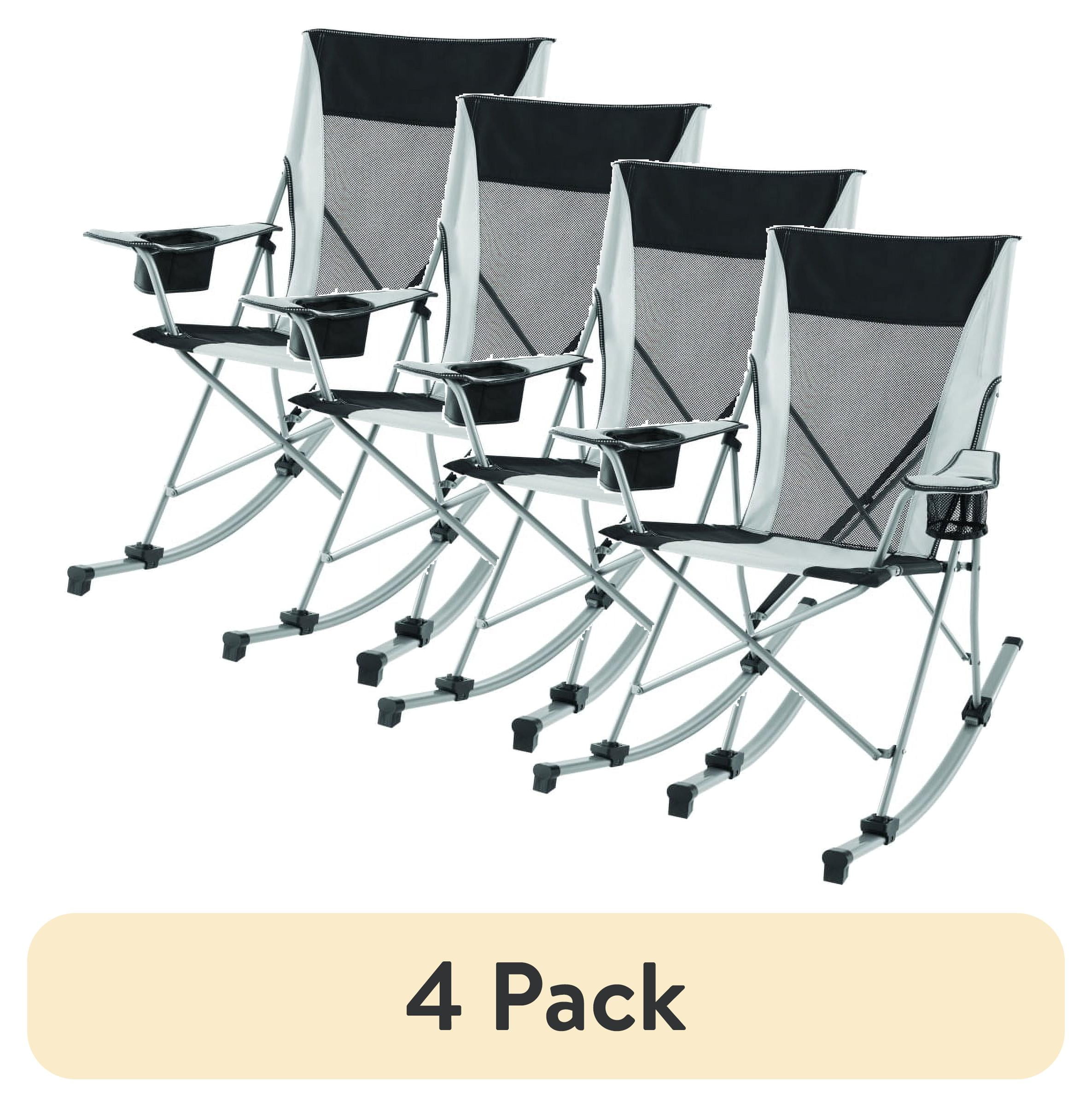 Ozark Trail Tension 2 in 1 Mesh Rocking Camp Chair Foldable - Walmart.com