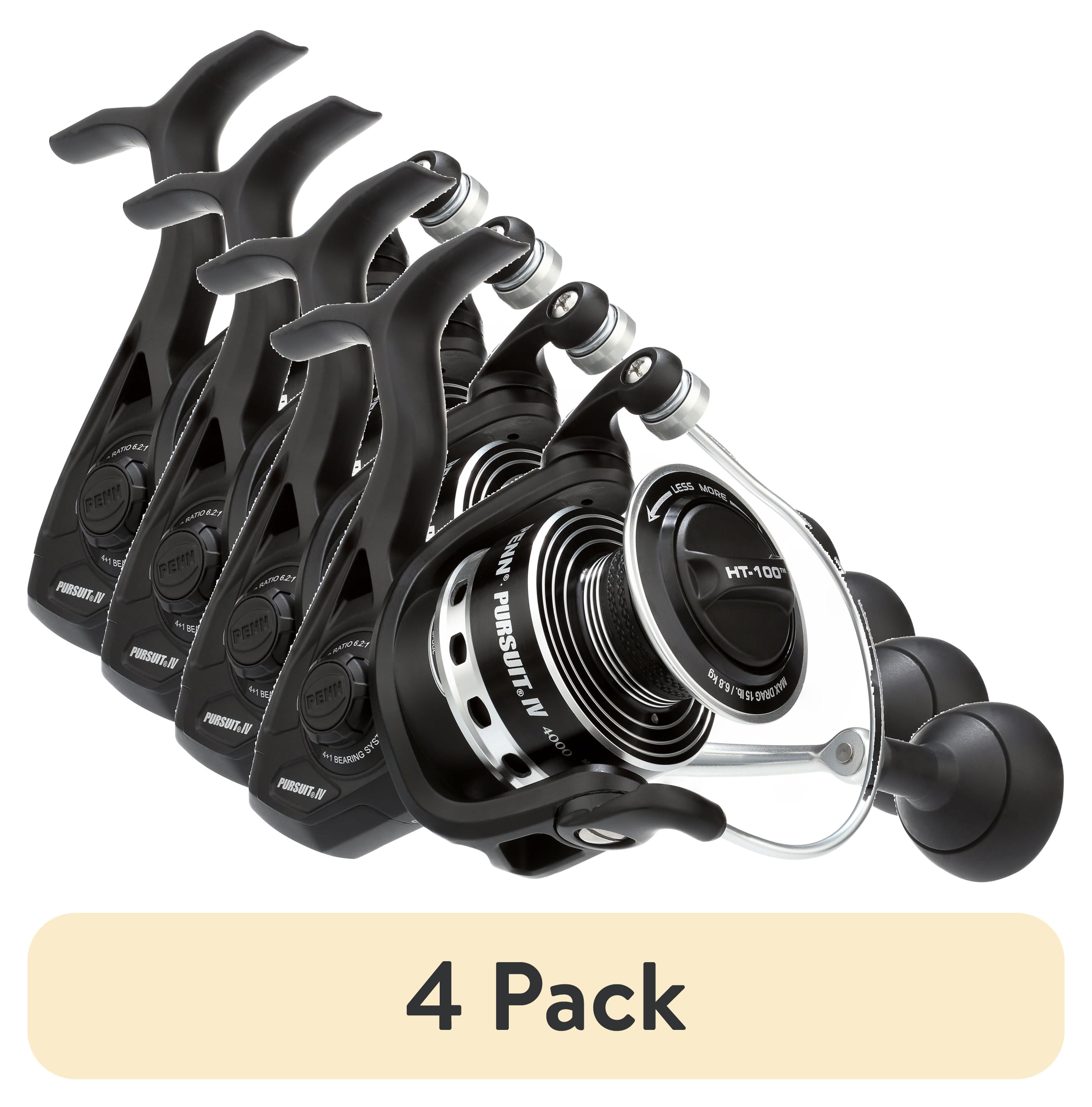 (4 pack) PENN Pursuit® IV Spinning Reel, 4000 Size Fishing Reel ...