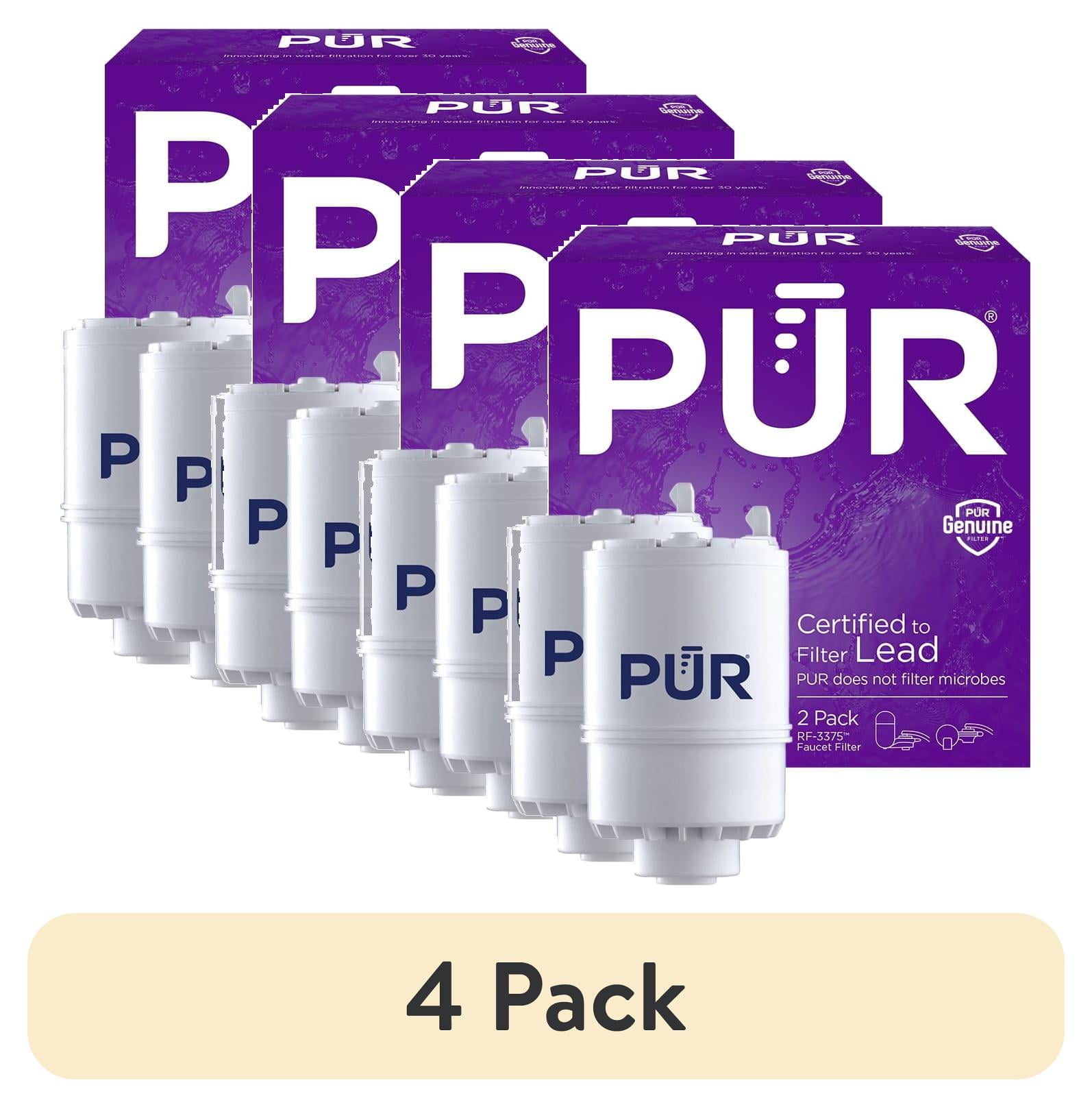 (4 pack) PUR Faucet Mount Replacement Water Filter 2-Pack, 6 Month ...
