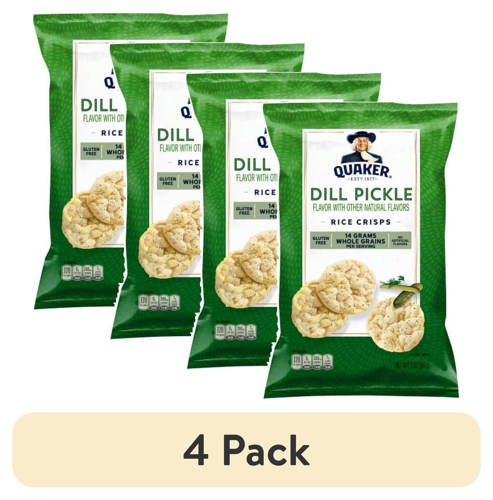 (4 pack) Pack of 2 - Quaker Dill Pickle Rice Crisps 3 oz - Walmart.com