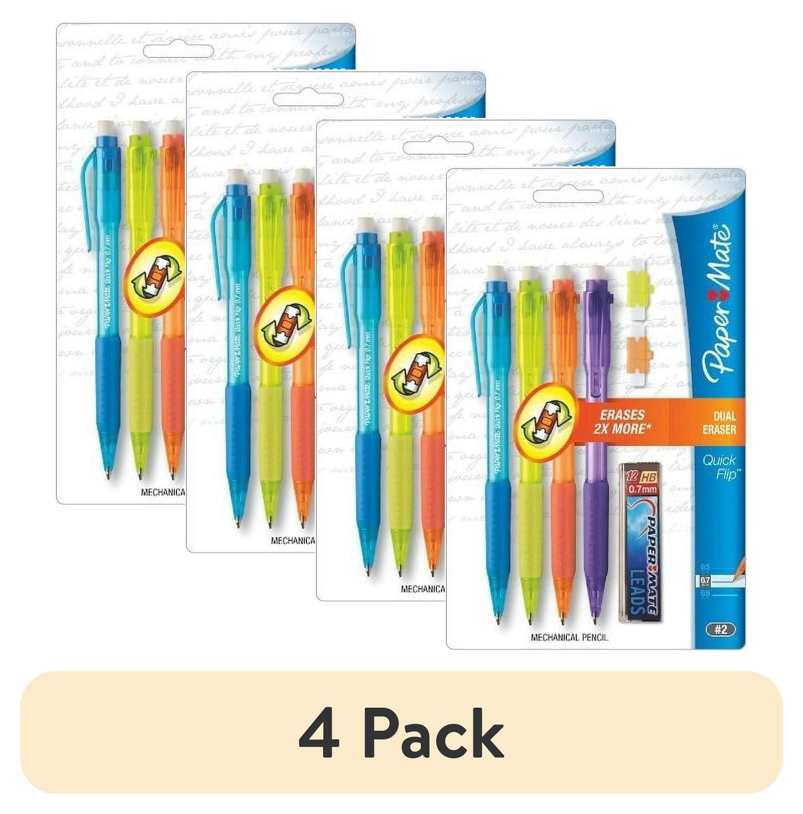 (4 pack) Paper Mate Quick Flip 0.7MM Mechanical Pencil Starter Set, 4 ...