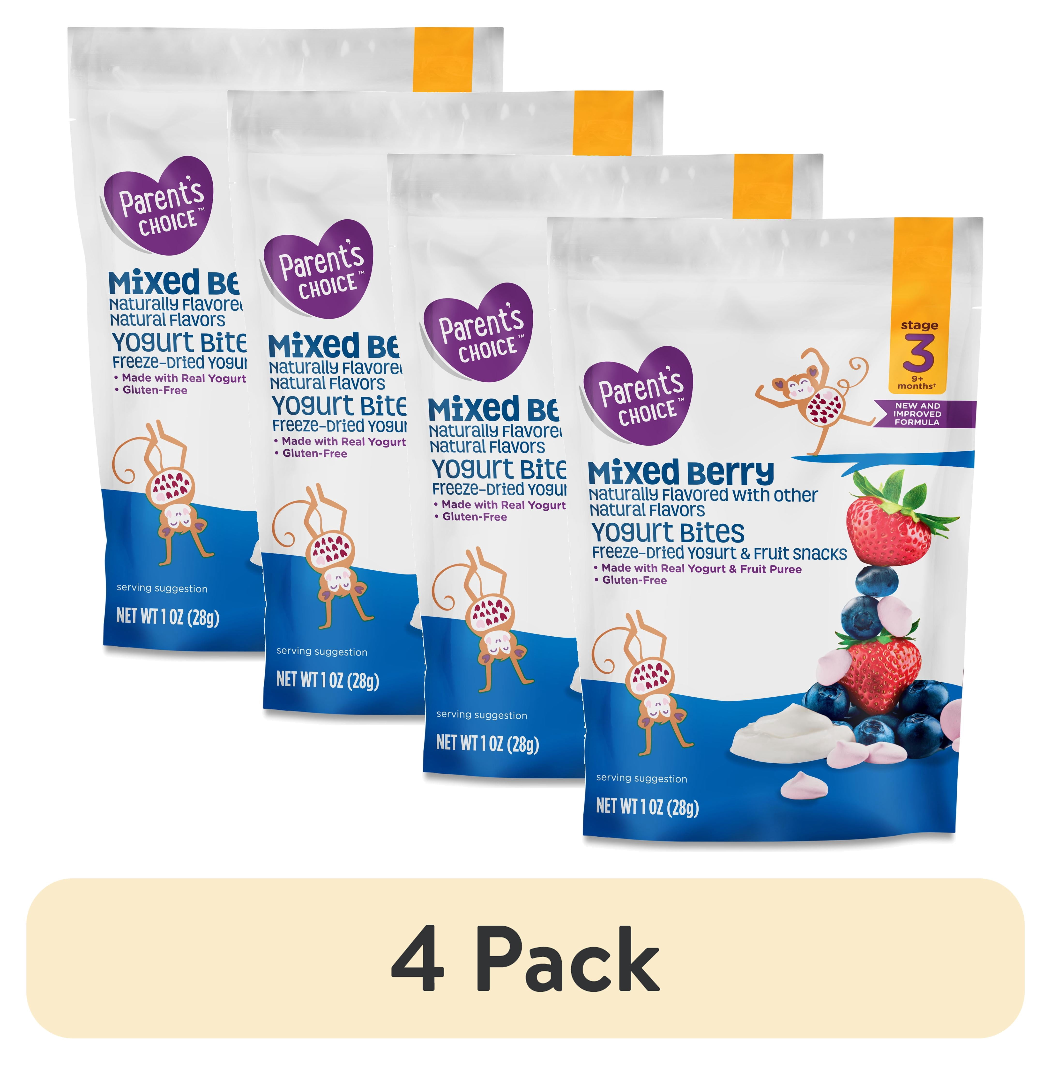 (4 pack) Parent’s Choice™ Mixed Berry Stage 3 Toddler Yogurt Bites ...