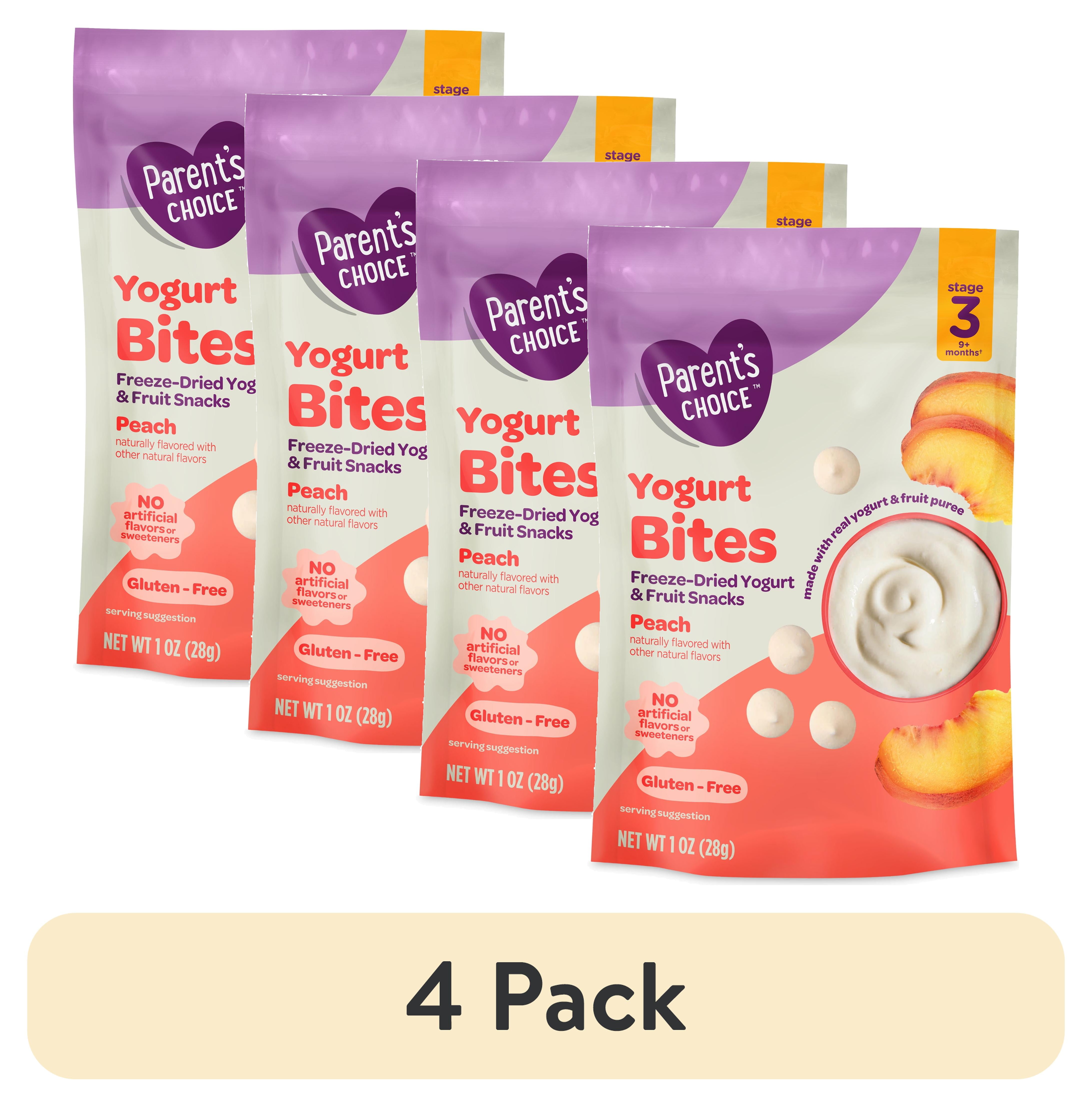 (4 pack) Parent’s Choice™ Peach Stage 3 Toddler Yogurt Bites Snack, 1 ...