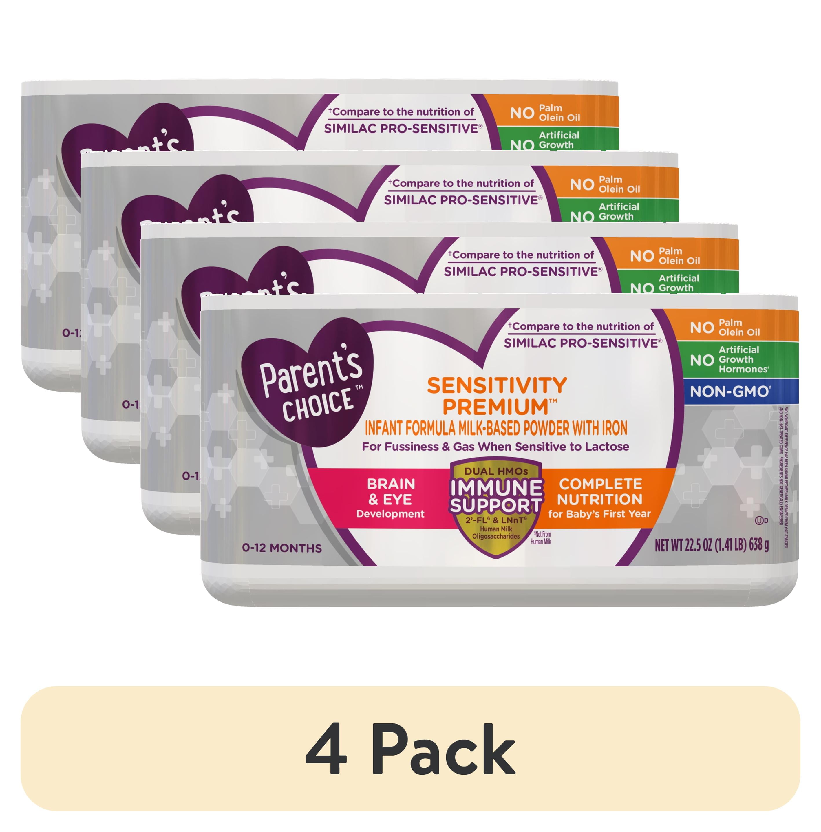 (4 pack) Parent's Choice Sensitivity Premium Powder Baby Formula with ...
