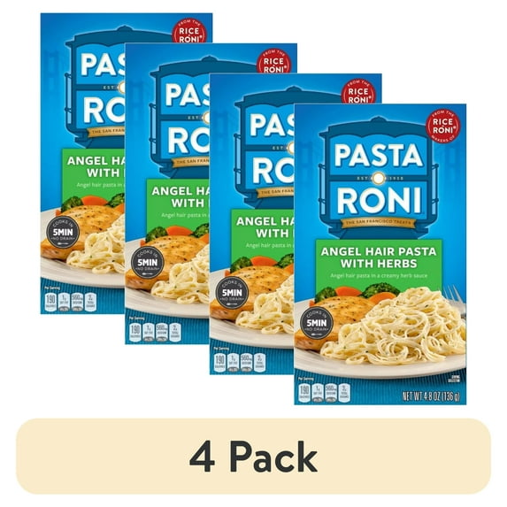 (4 pack) Pasta Roni Angel Hair Pasta with Herbs (Pack of 2) - Walmart.com