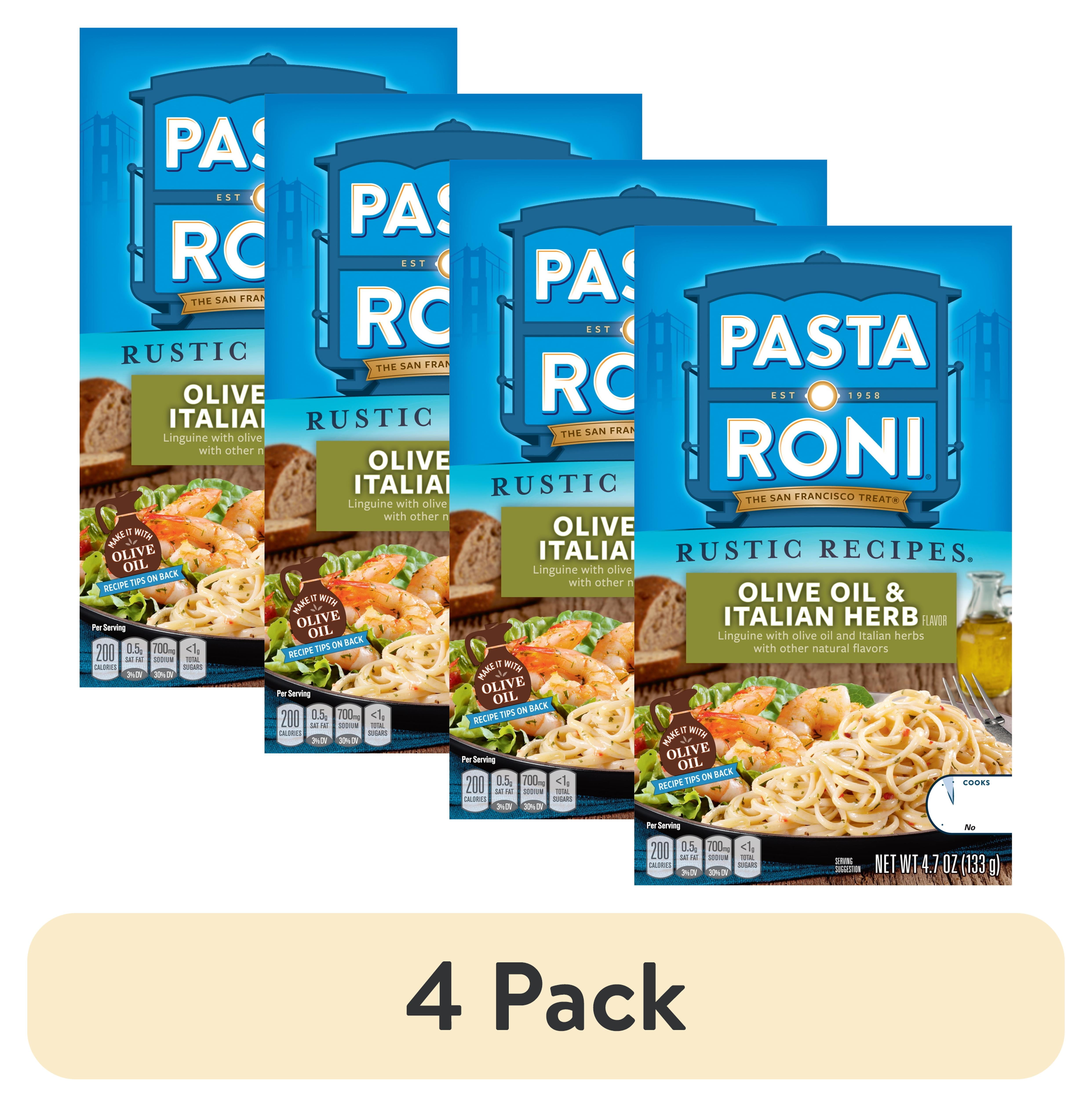 (4 pack) Pasta Roni Linguine with Olive Oil & Italian Herb Flavor, 4.7 ...