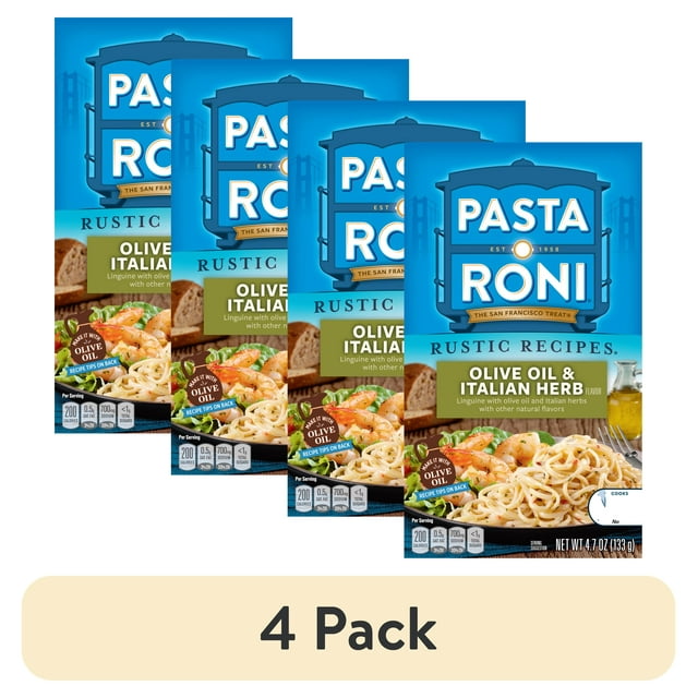 (4 pack) Pasta Roni Linguine with Olive Oil & Italian Herb Flavor, 4.7 ...