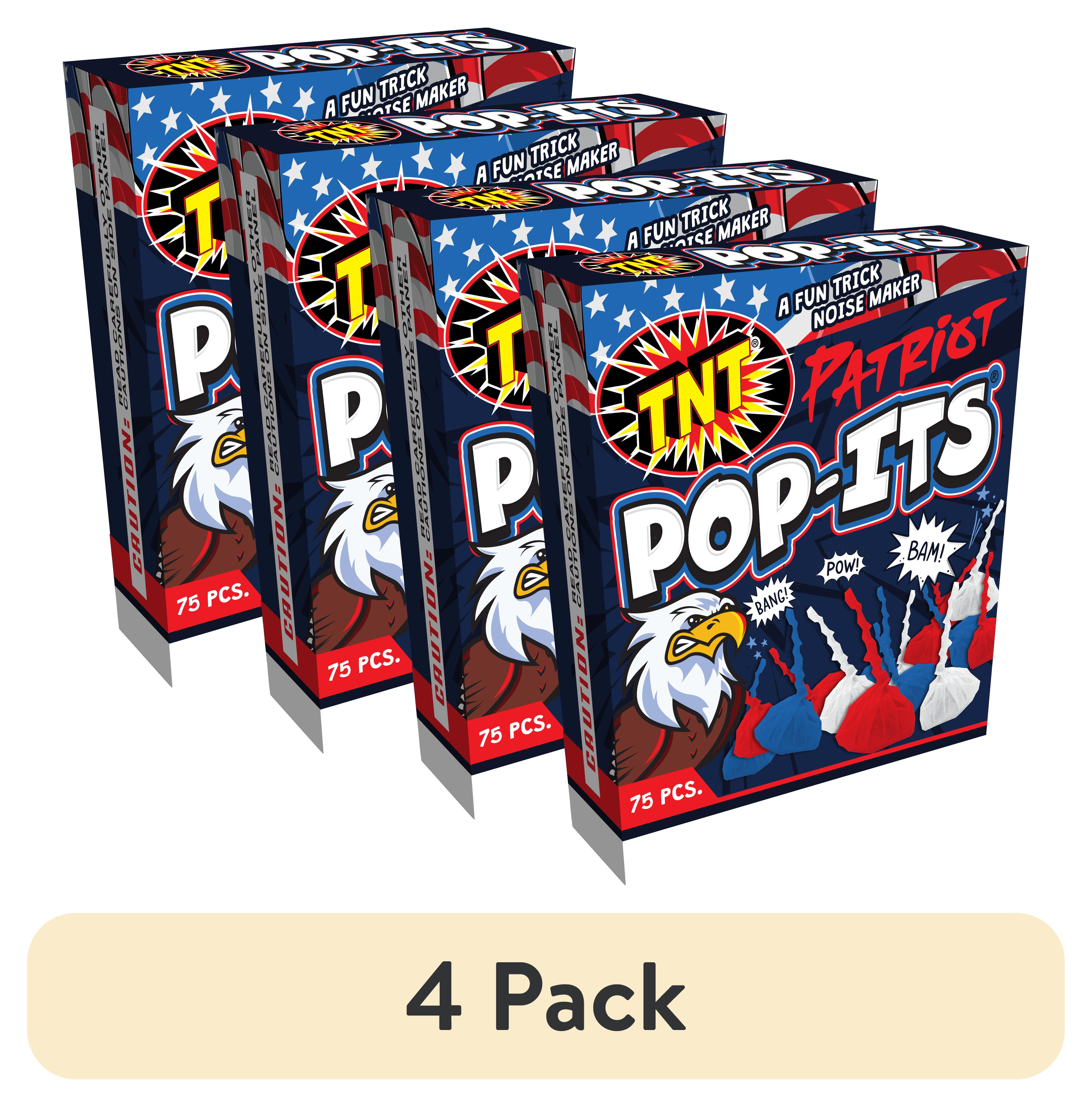 (4 pack) Patriot Pop-Its, Brand TNT Fireworks, Red White and Blue Snaps ...