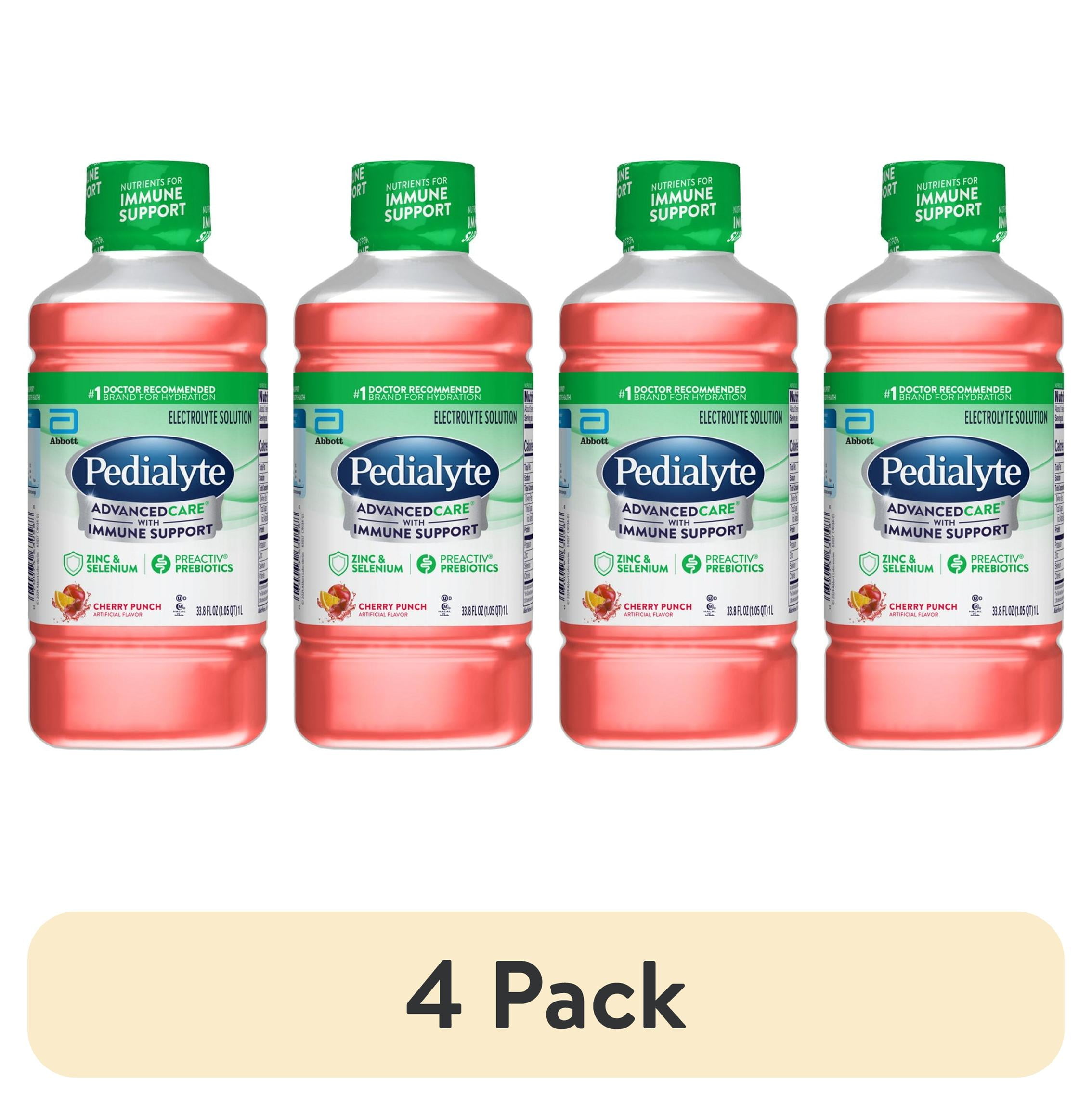 (4 pack) Pedialyte AdvancedCare Electrolyte Drink, Cherry Punch, 1 ...