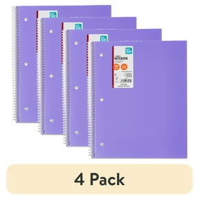 SUNEE, Spiral Notebook, 8" x 10.5" 70 Sheets, College Ruled, 5 Pack ...