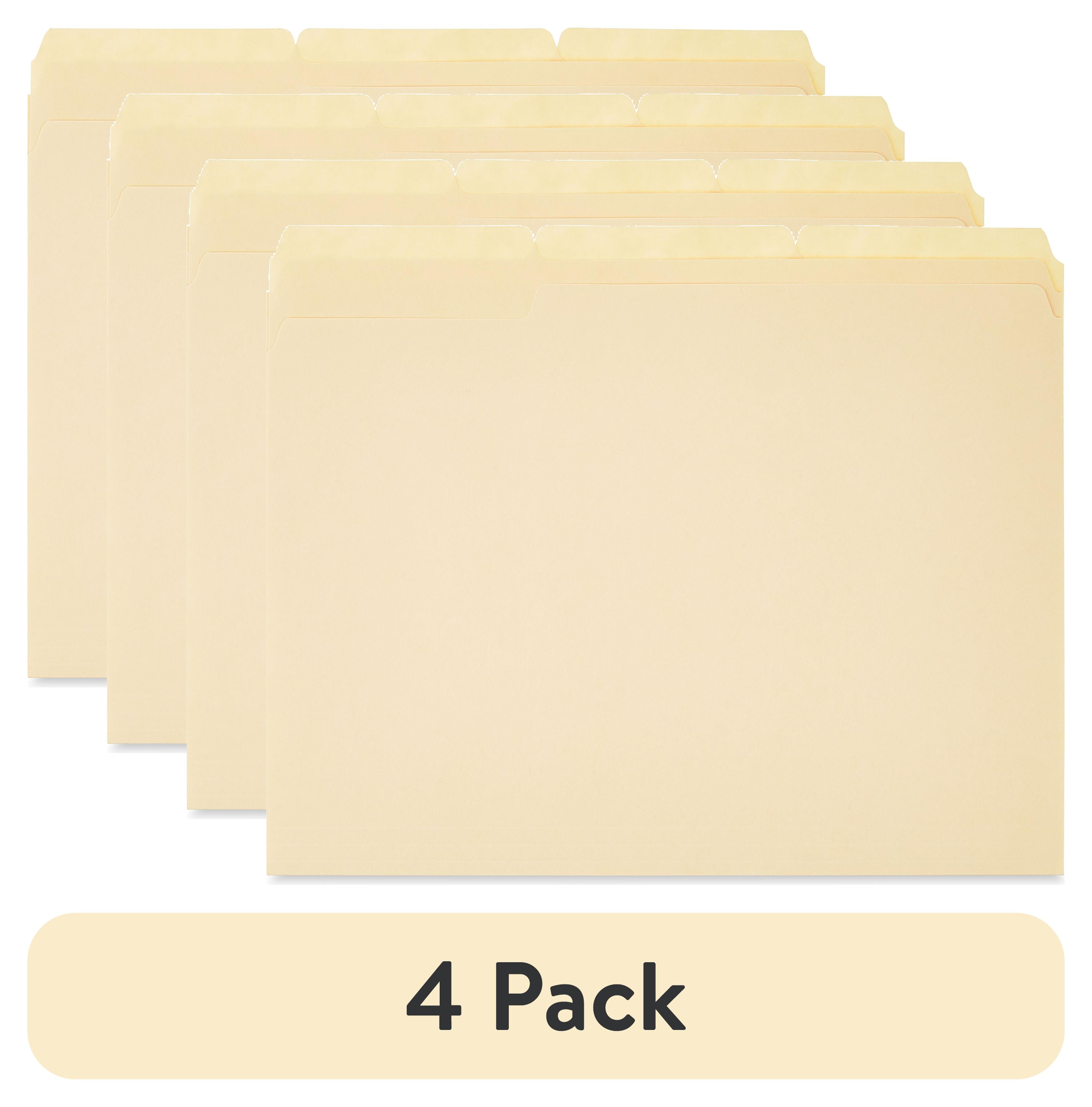 (4 pack) Pen+Gear Manila File Folders, Letter Size, 12 Count - Walmart.com