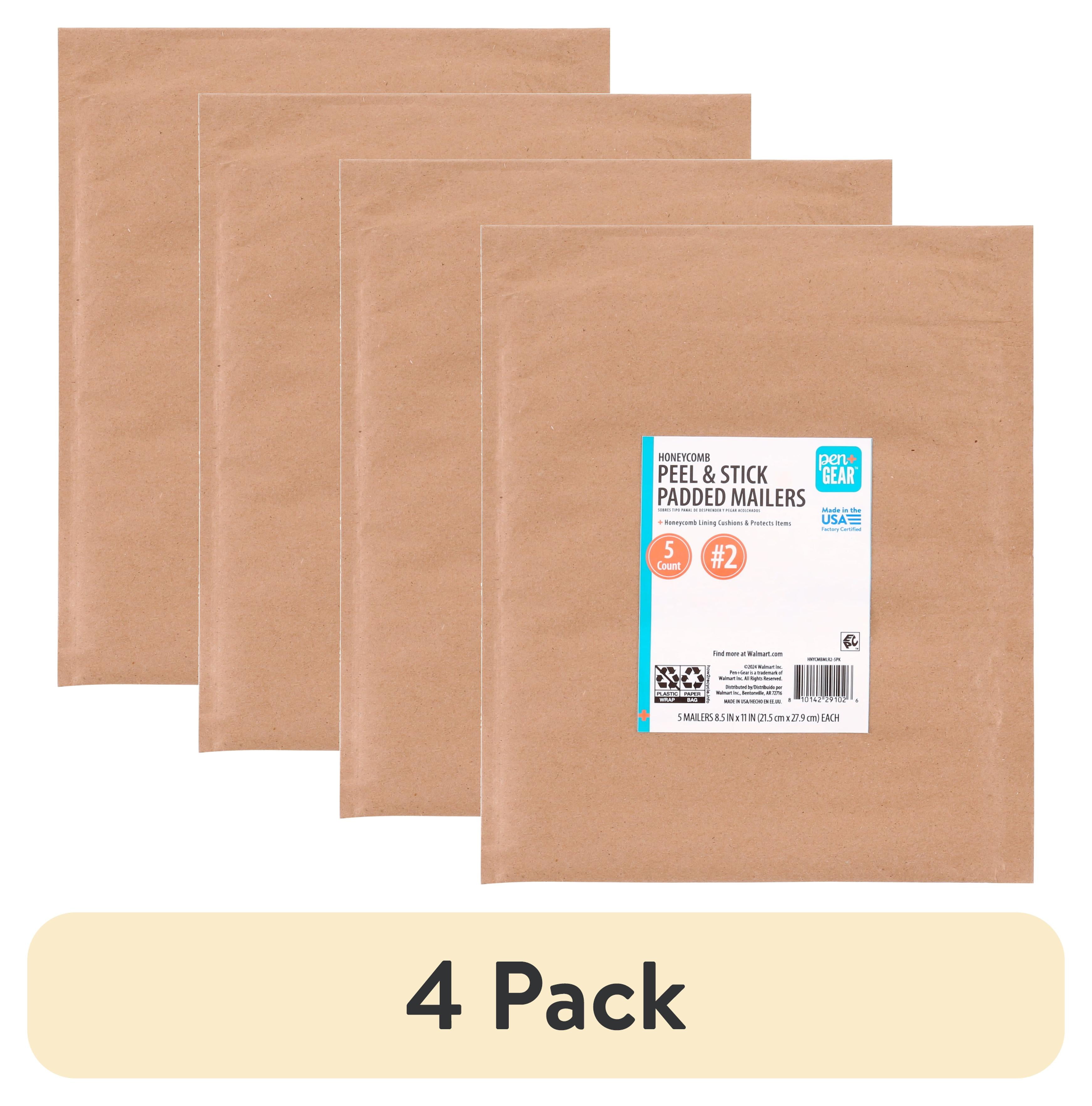 Pen+Gear Self-Seal Honeycomb Padded Mailer, 8.5x11, 5-Pack, Brown ...