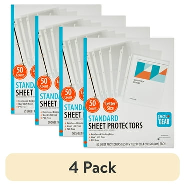 Fyna -Pen + Gear Standard Sheet Protectors 50 Sheets, 8.5-Inches X 11 ...