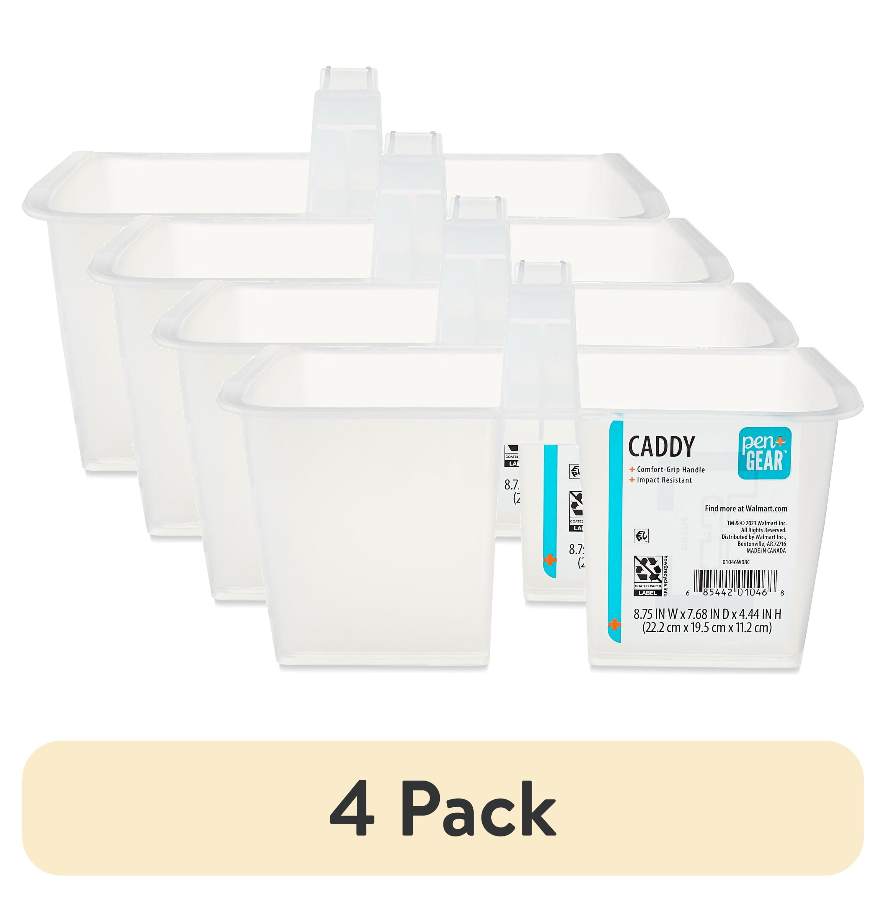 (4 pack) Pen+Gear Supply Caddy, Clear - Walmart.com