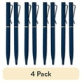 (4 pack) Pen+Gear Twist Ballpoint Hybrid Ink Pens, 1.0mm, Medium Point ...