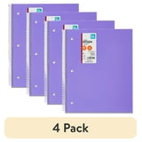 (4 pack) Pen + Gear Wide Ruled Poly 1-Subject Notebook with Inside ...