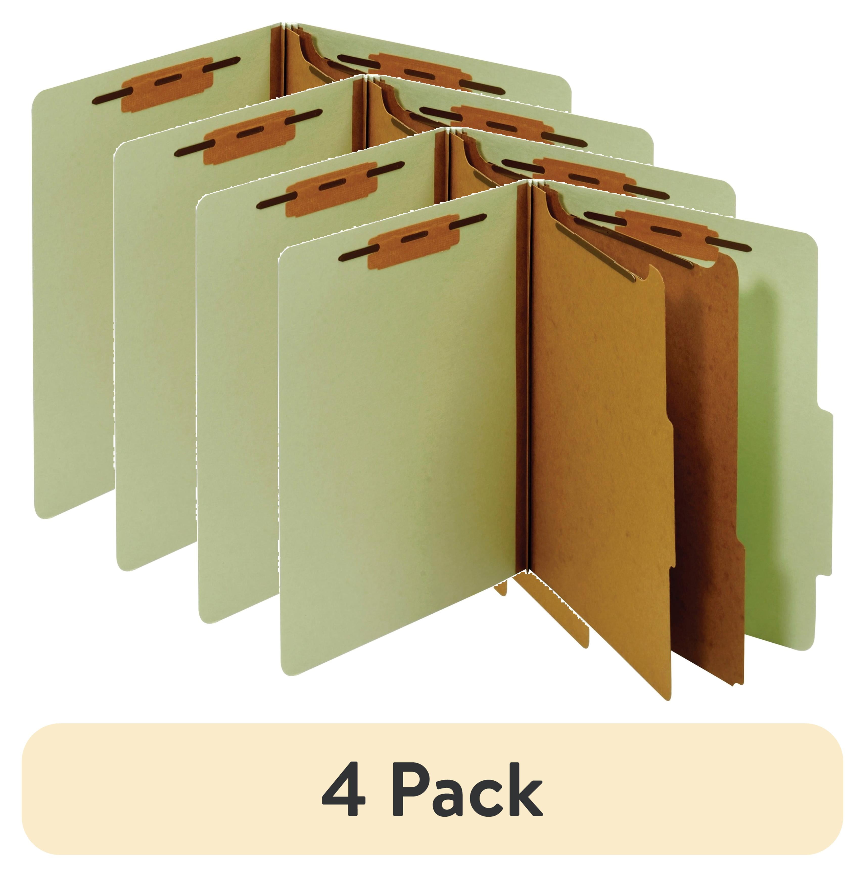 (4 pack) Pendaflex, PFXPU61GRE, Bonded Fastener Classification Folders ...