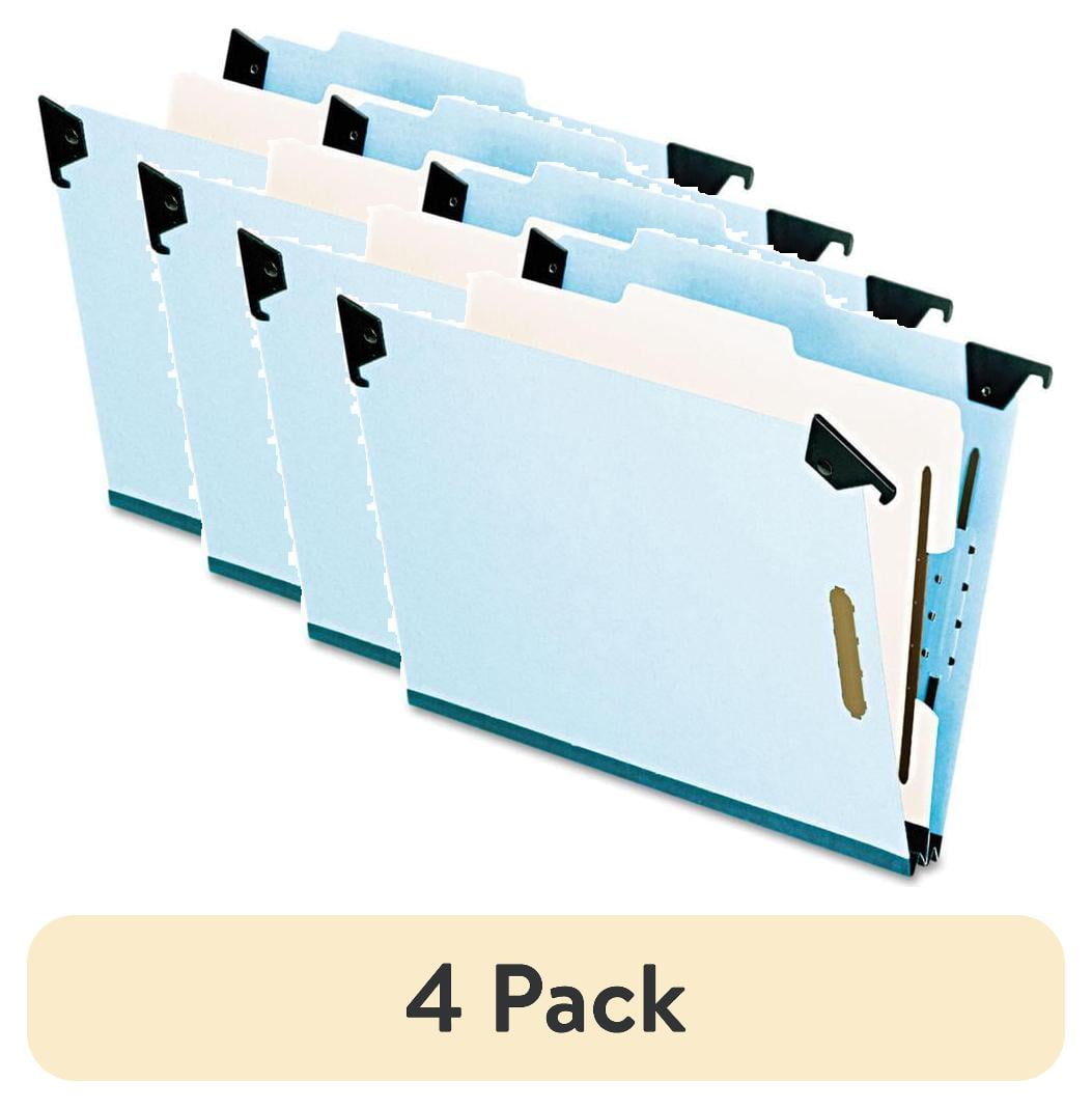 (4 pack) Pendaflex Pressboard Hanging Classi-Folder 1 Divider/4 ...