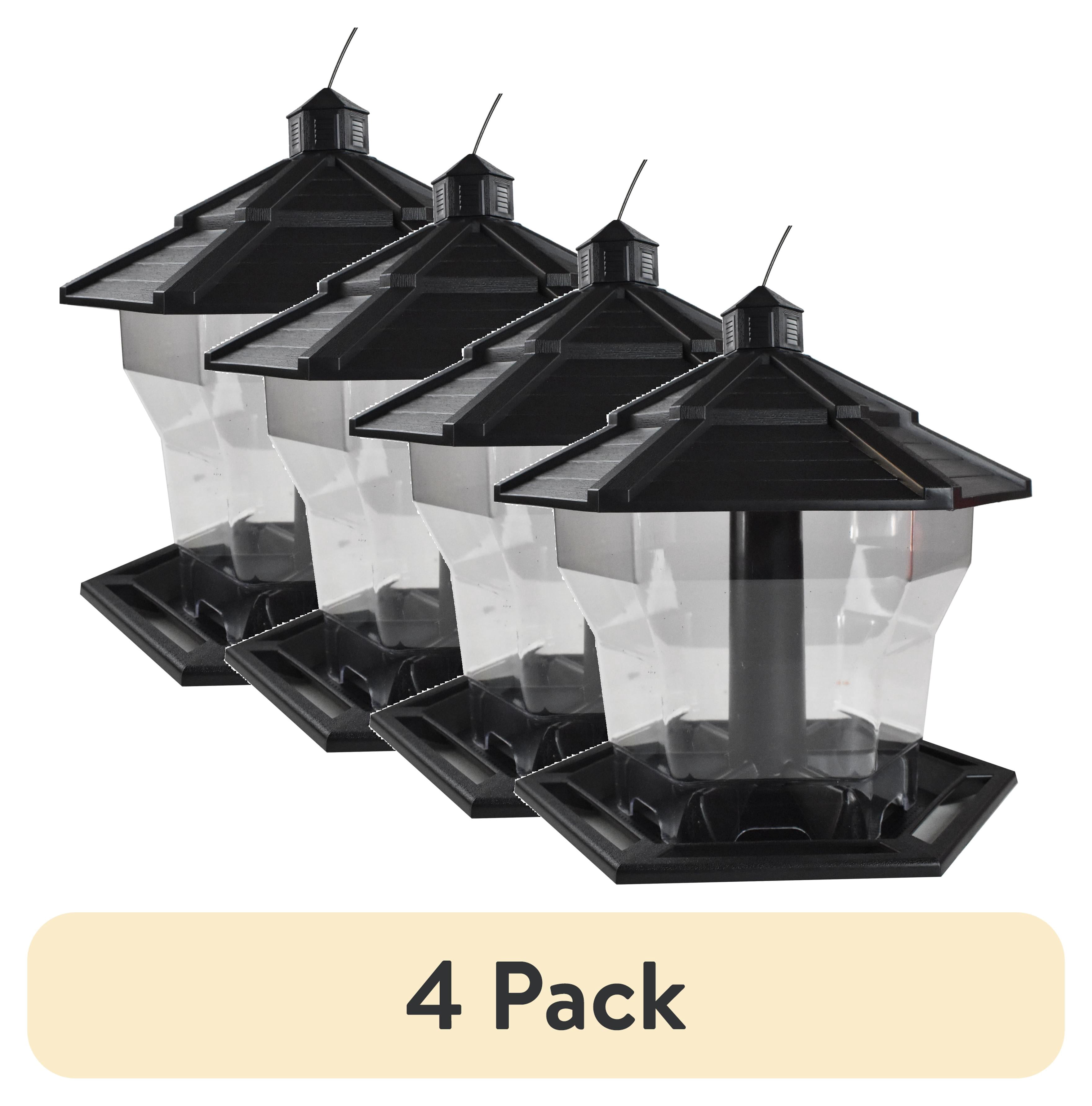 (4 pack) Pennington Earth Smart, Black Recycled Plastic Hopper Wild ...