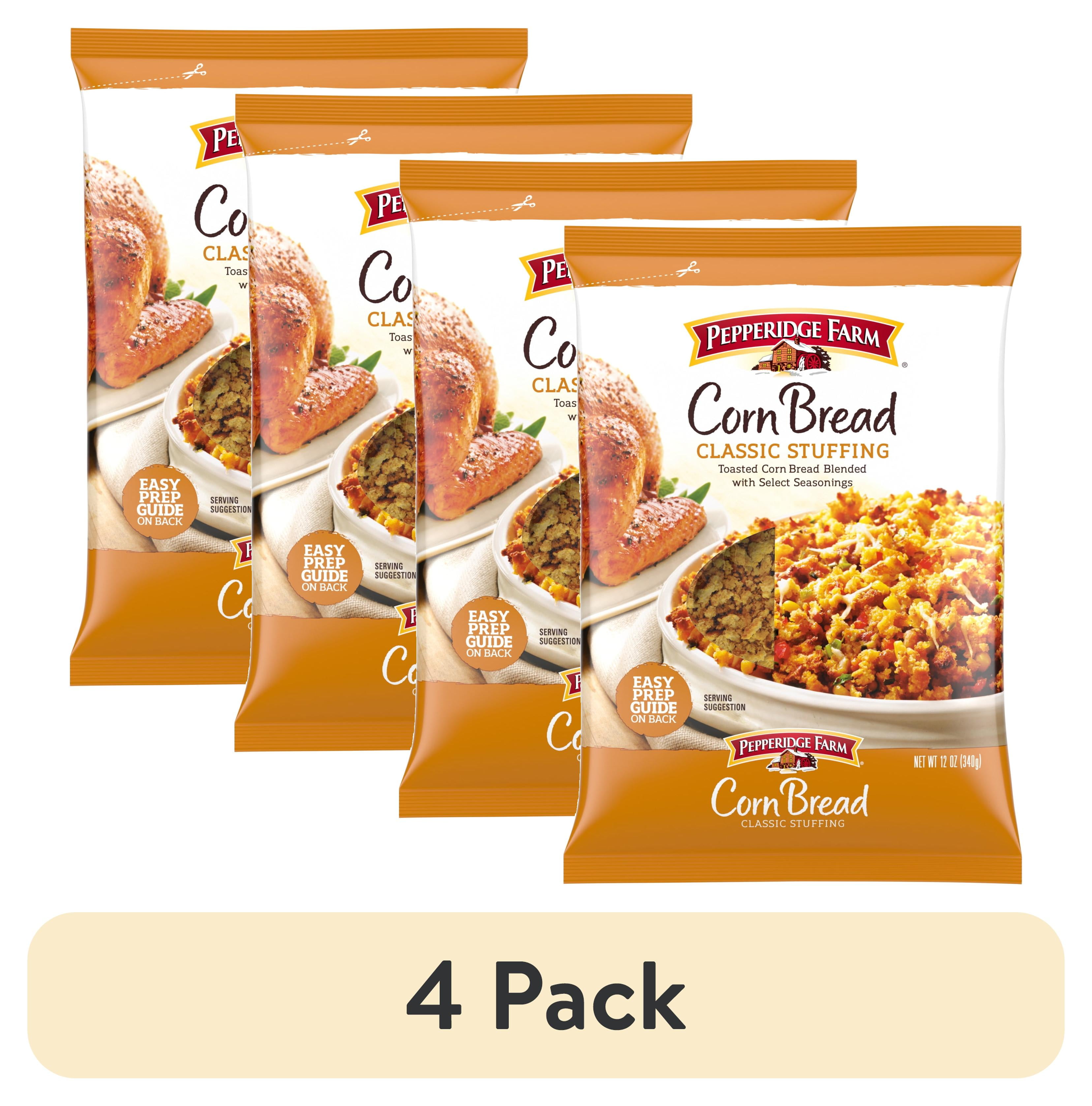 (4 pack) Pepperidge Farm Corn Bread Classic Stuffing, 12 oz. Bag ...