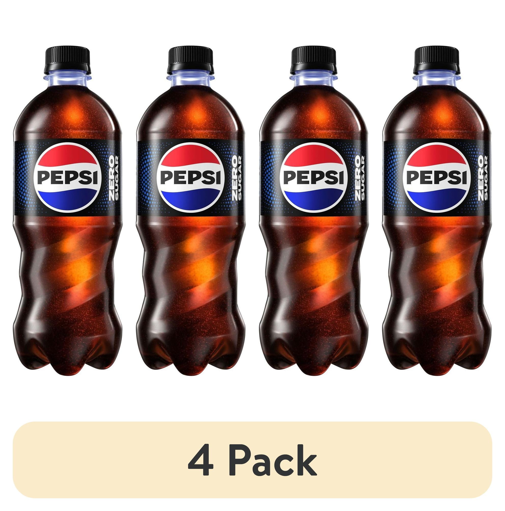 (4 pack) Pepsi Zero Sugar Cola - 20 oz - Walmart Business Supplies