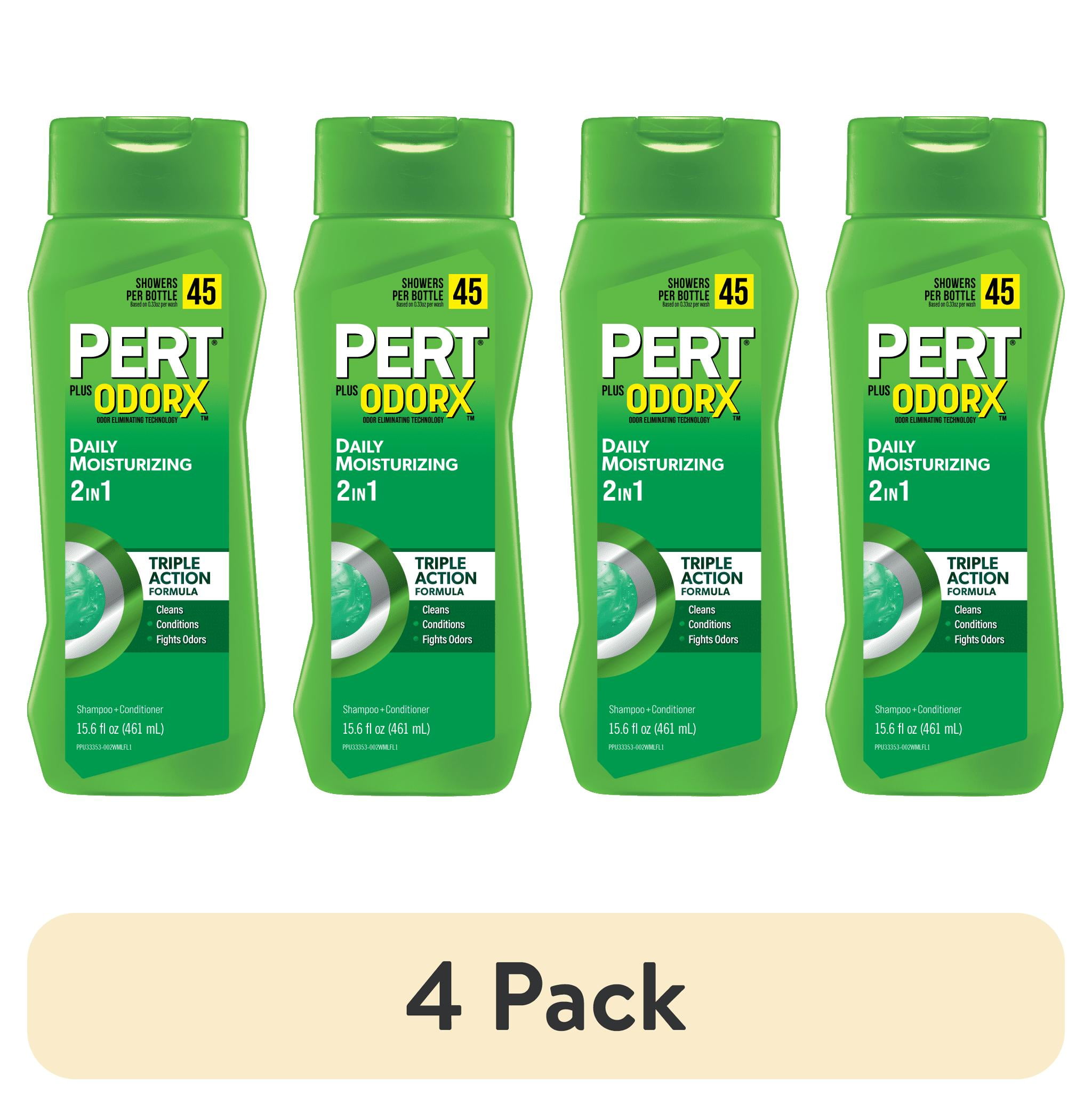 (4 pack) Pert 2-in-1 Complete Clean Shampoo & Conditioner, for All Hair ...