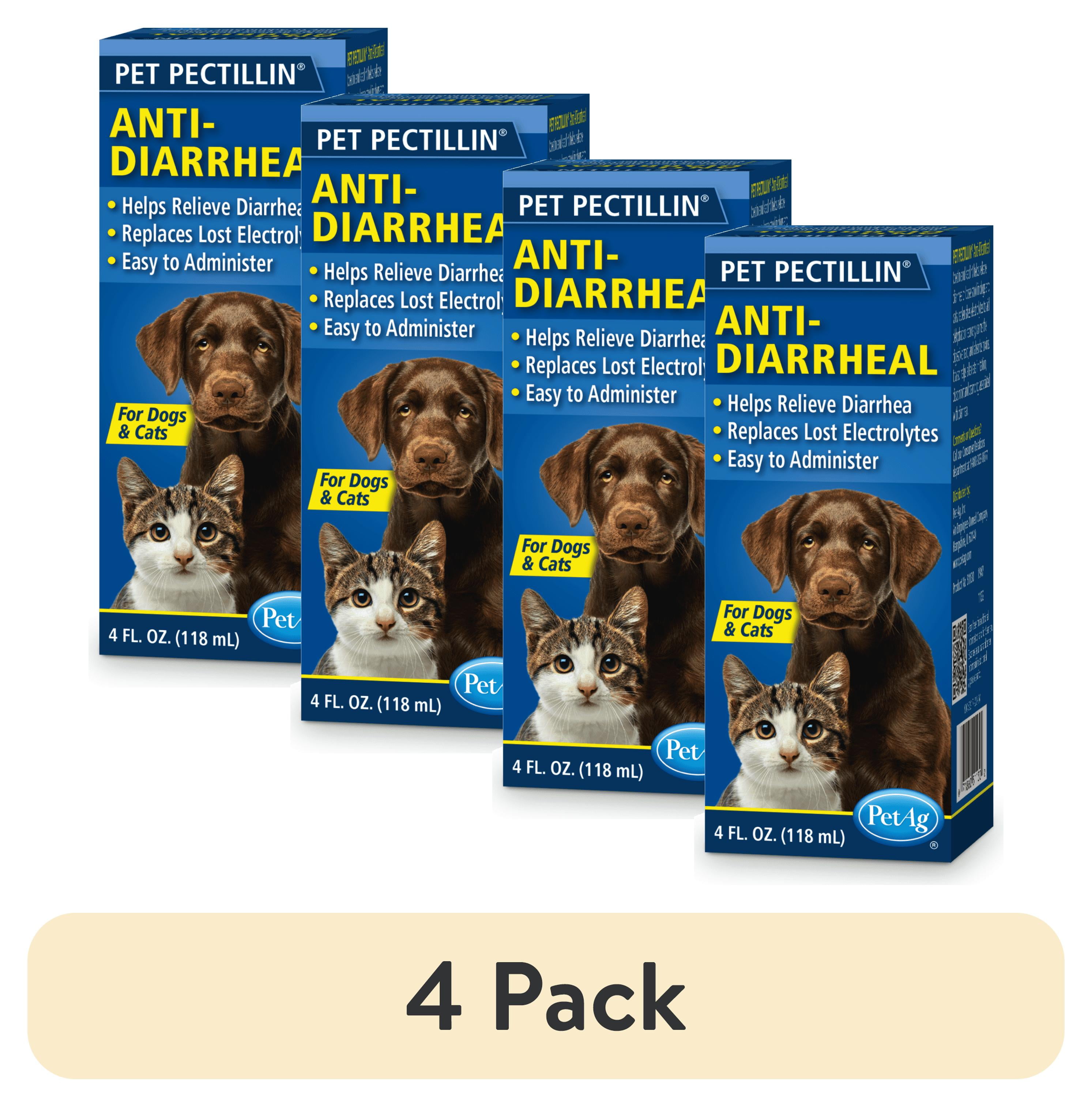 (4 pack) Pet-Ag Pet Pectillin Anti-Diarrheal - 4 oz - Walmart.com