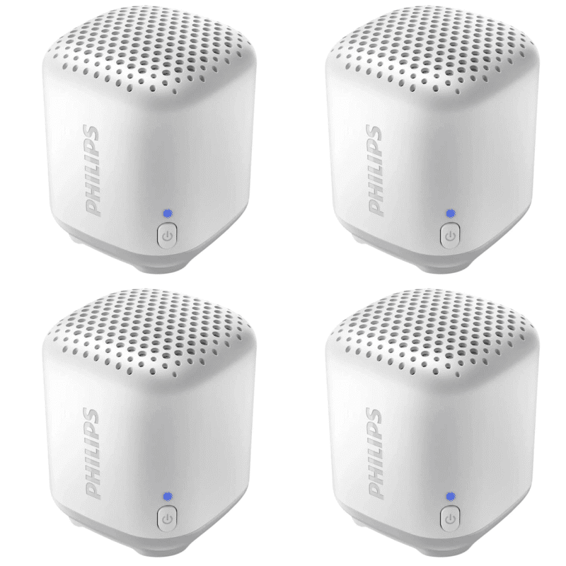 (4 pack) Philips Wireless Bluetooth Speaker Portable & Waterproof ...