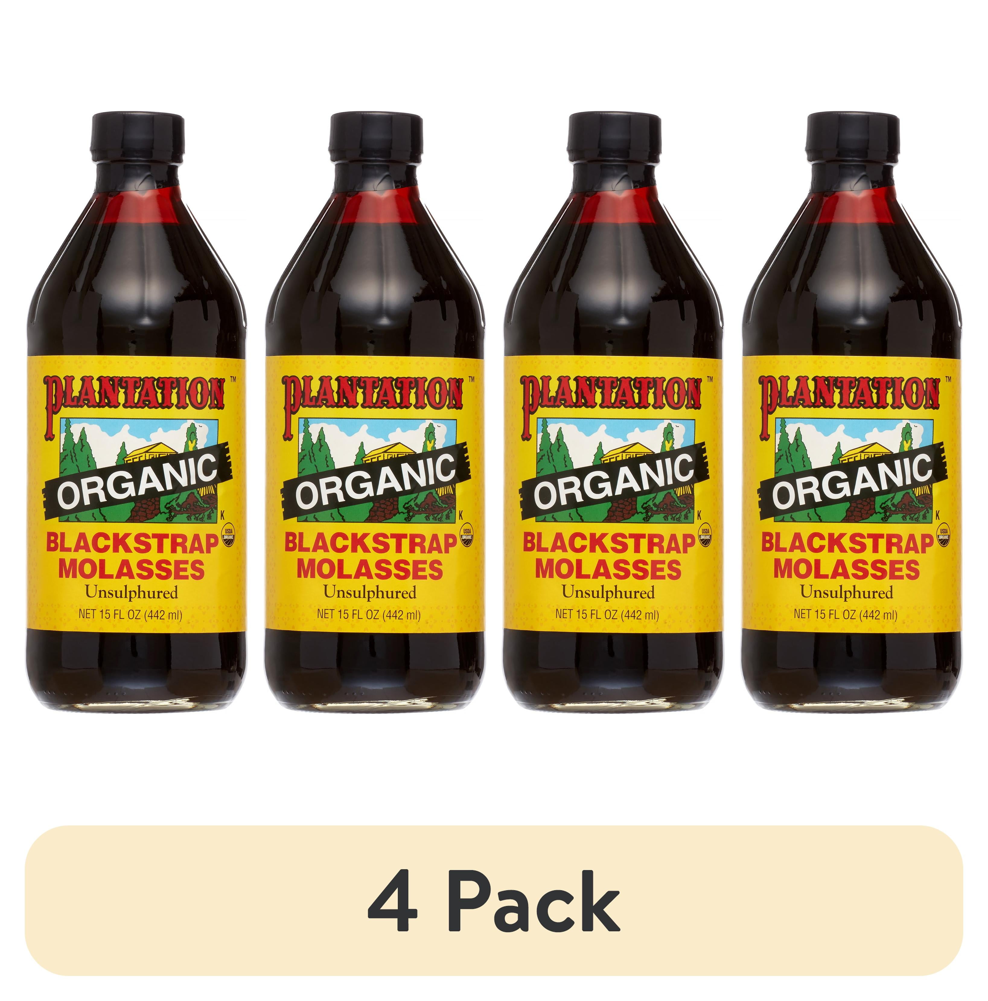 (4 pack) Plantation Organic Blackstrap Molasses, 15 Fl Oz - Walmart.com