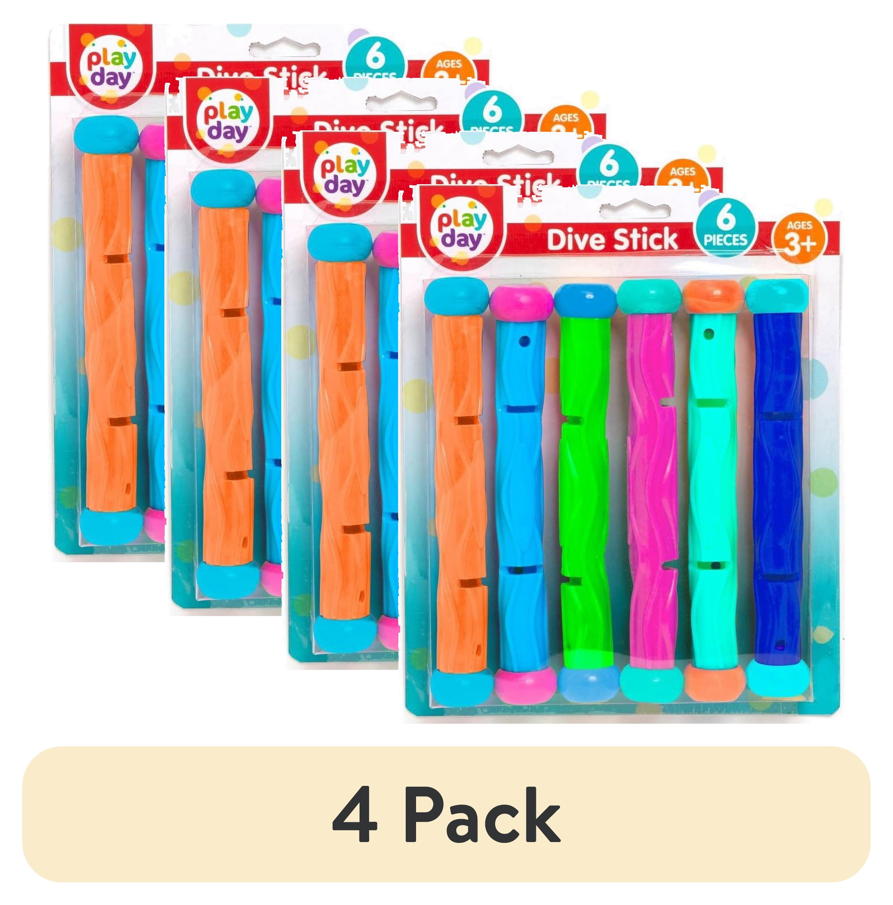 (4 pack) Play Day Dive Sticks – 6 Pack - Walmart.com