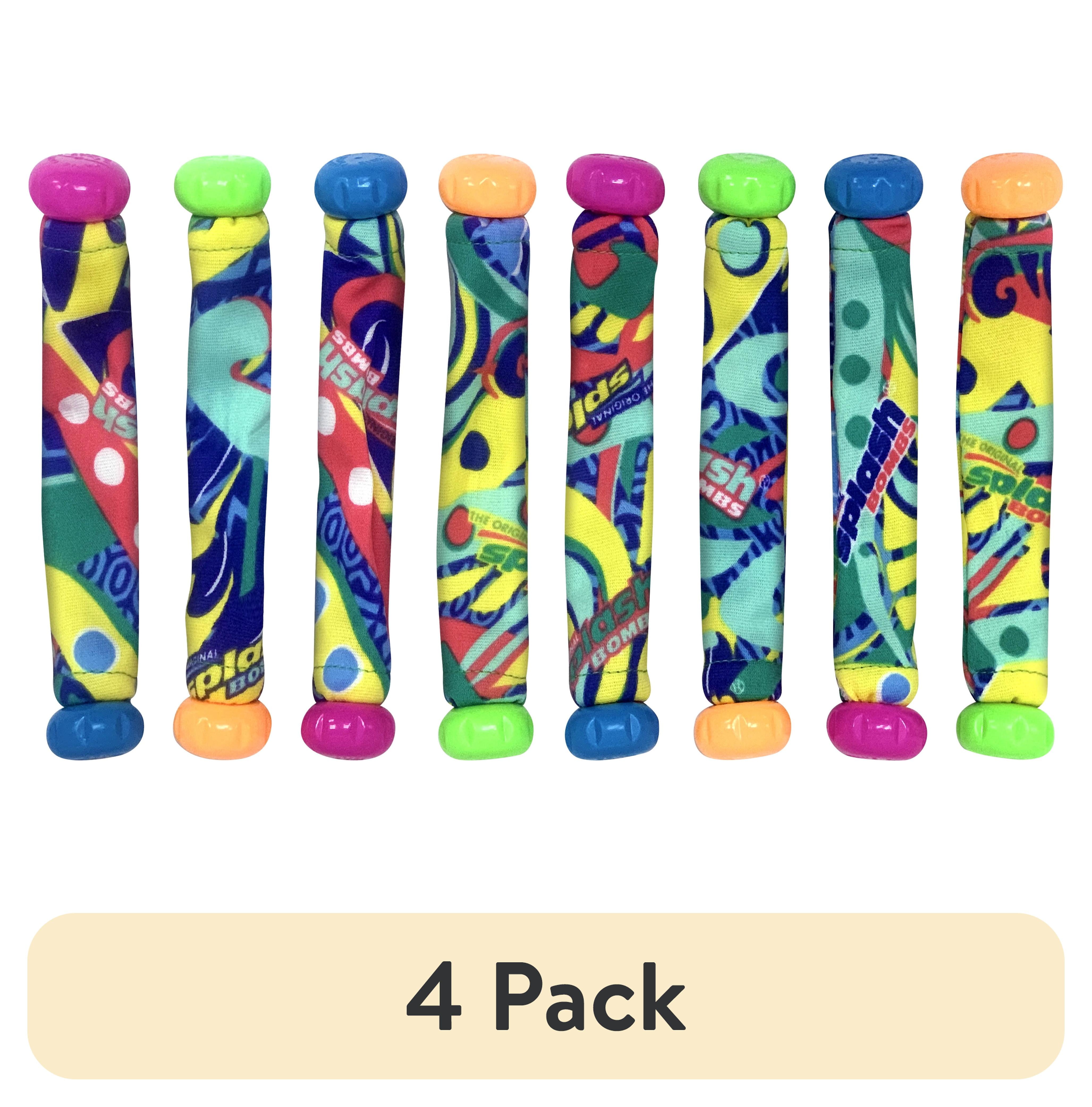 (4 pack) Play Day Fabric Splash Bombs Dizzy Dive Sticks Pool Toy - 8 ...