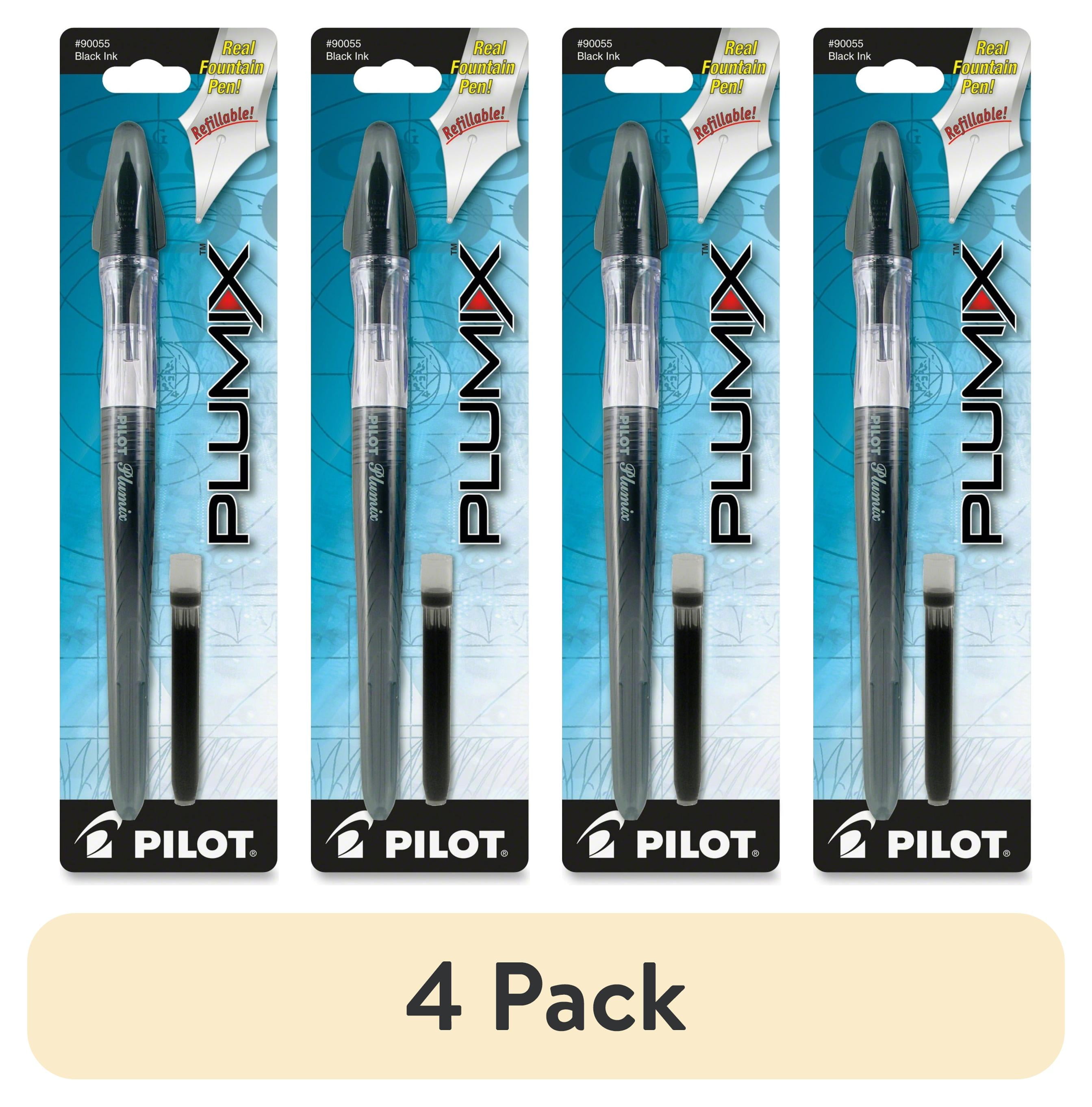 (4 pack) Plumix Refillable Fountain Stick Pen - Walmart.com