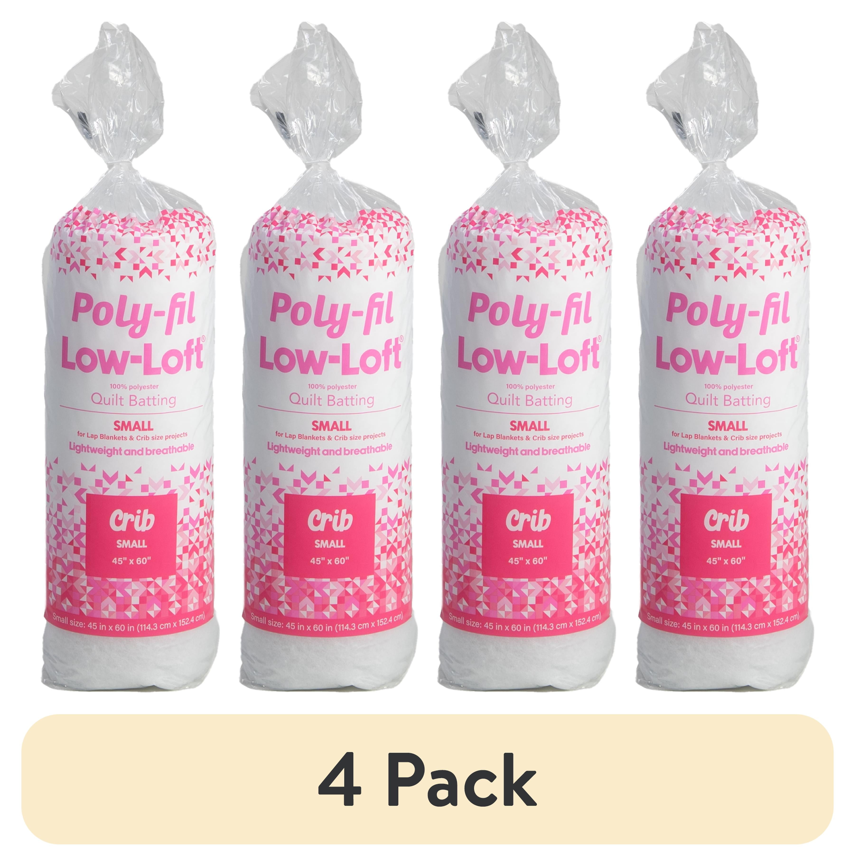 (4 pack) Poly-Fil® Low-Loft® 100% Polyester Batting by Fairfield™, 45 ...