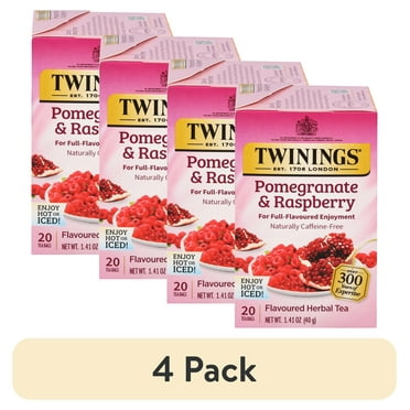 Twinings Herbal Pomegranate and Raspberry Tea, 40 Count - Walmart.com