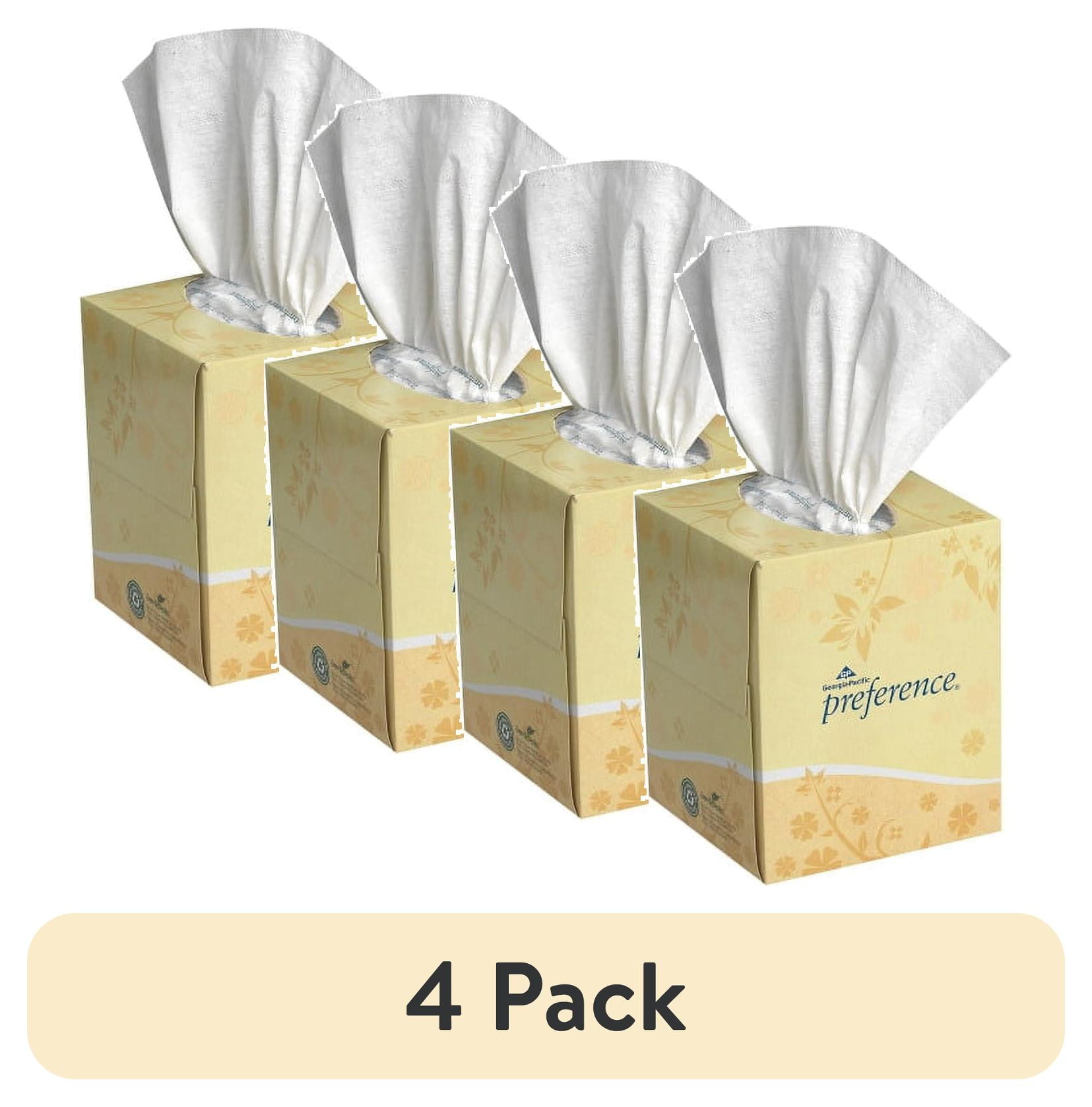 (4 pack) Preference Cube Box Facial Tissue by GP Pro 2 Ply - 7.65" x 8. ...