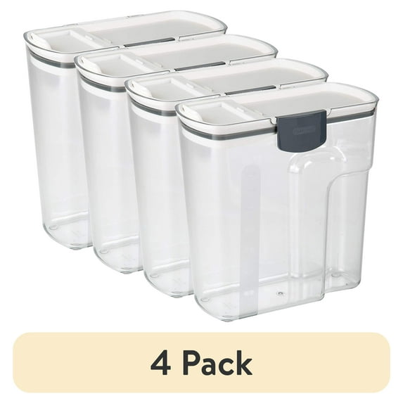 (4 pack) PrepWorks by Progressive 4.5-Quart Large Plastic Cereal Keeper ...