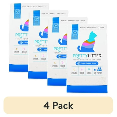 PrettyLitter Clumping Cat Litter 10 lb Unscented Health Monitoring with ...