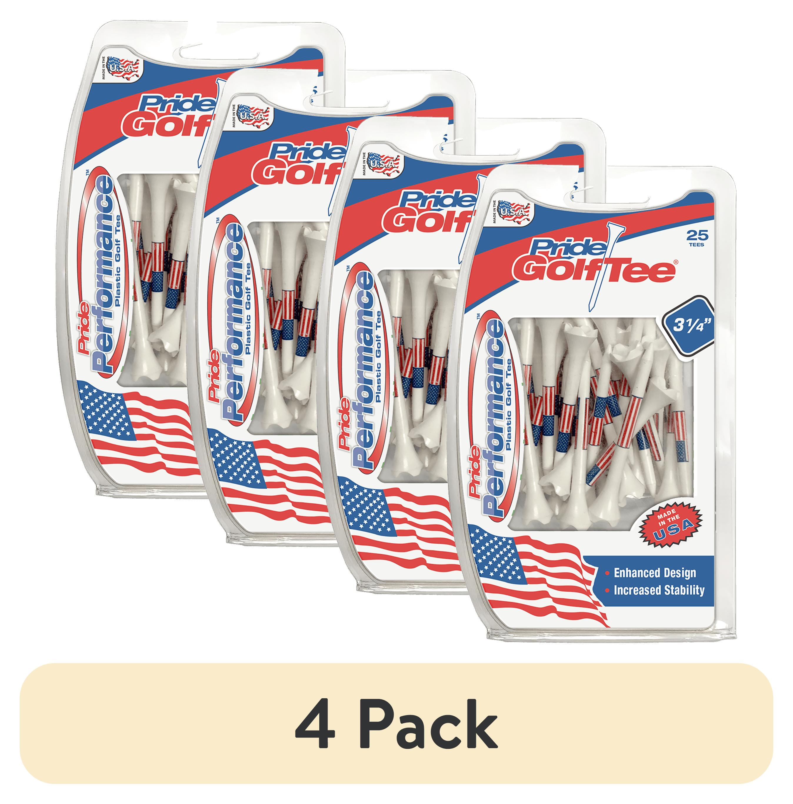 Pride Golf Tee American Flag Plastic Golf Tees 3.25 inch, 25 Count, Low ...
